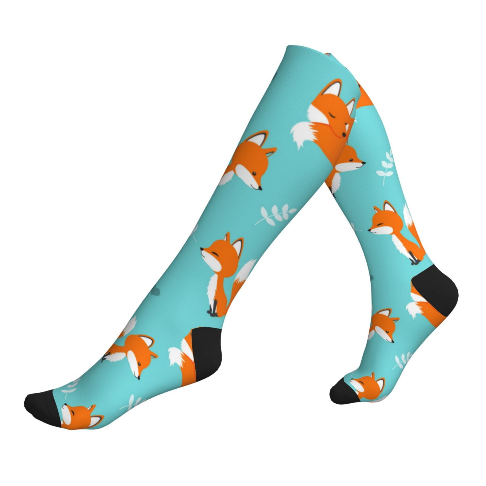 Compression Socks For Women And Men - Fox Leaf Heart Compression Socks ...