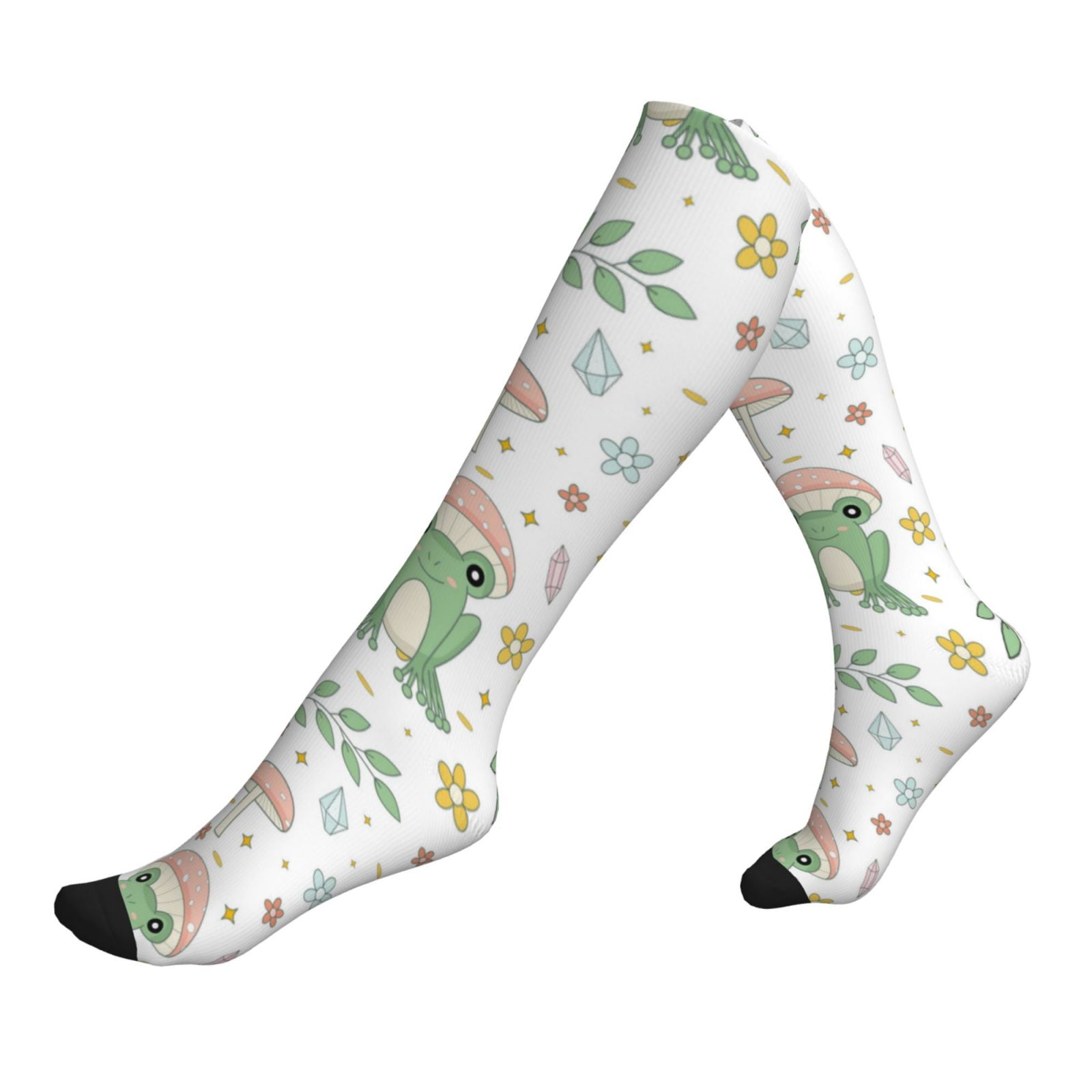 Compression Socks For Women And Men - Frog And Mushrooms Compression ...