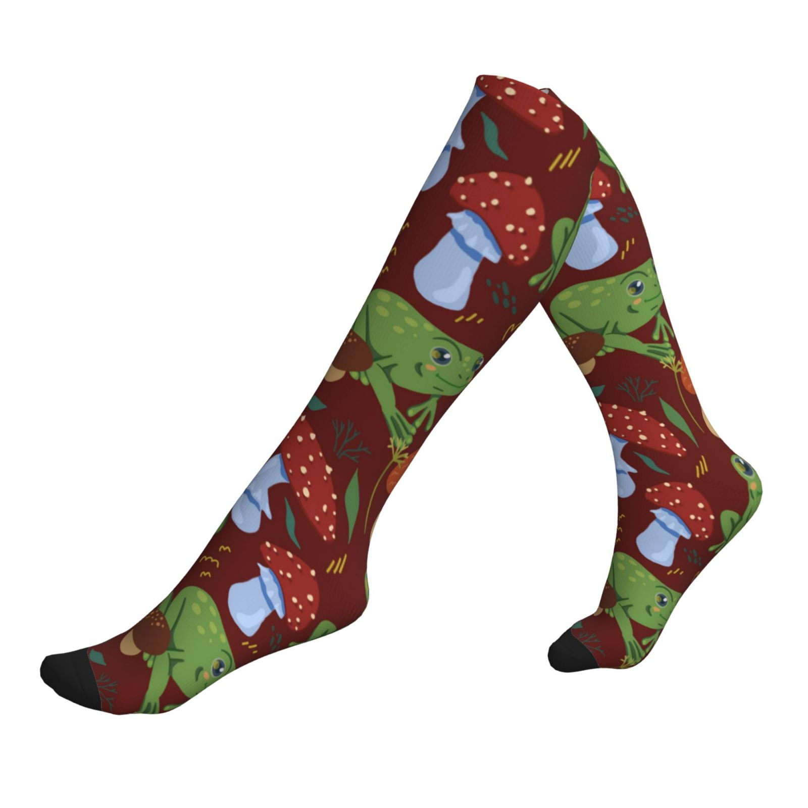 Compression Socks For Women And Men - Frogs And Mushrooms Compression ...