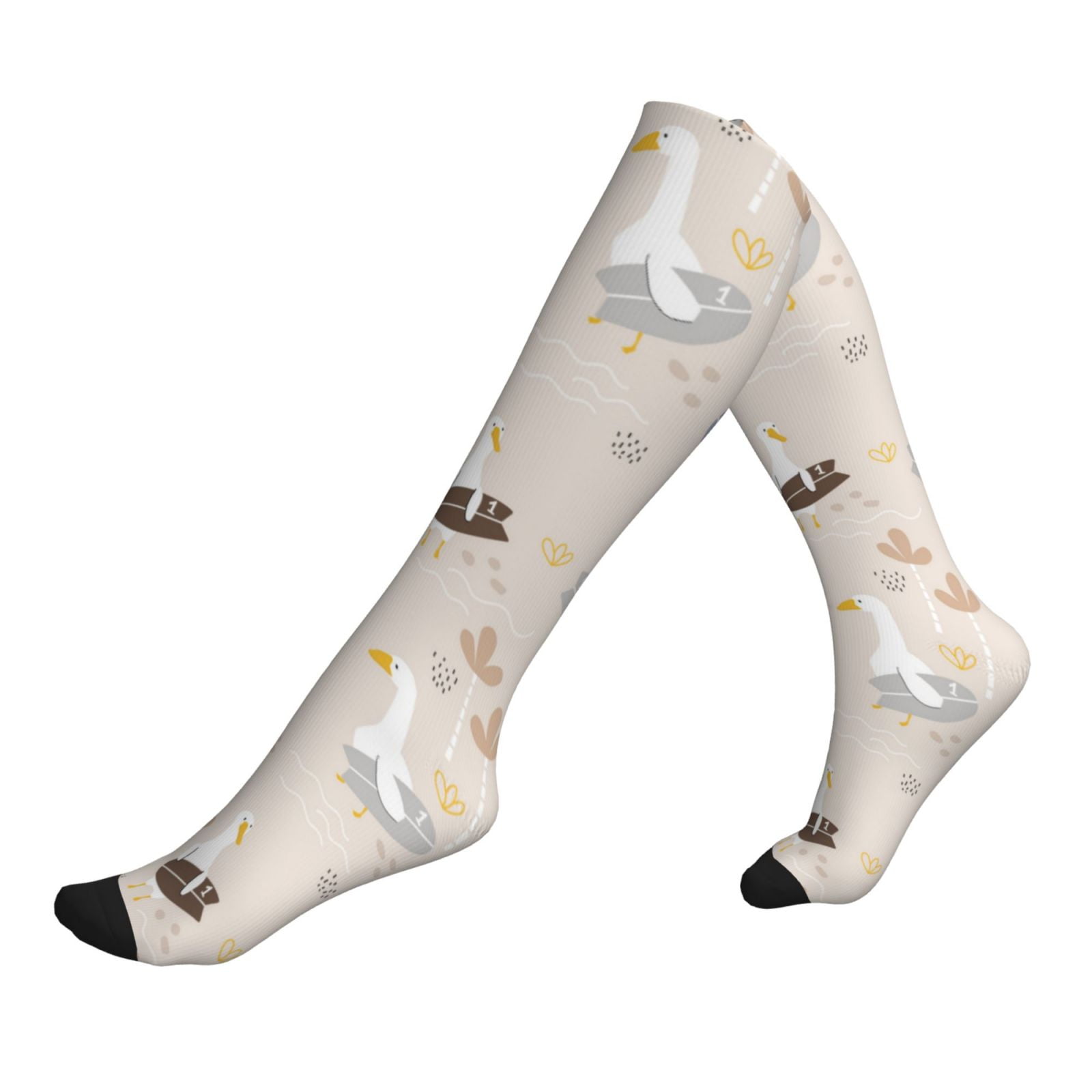 Compression Socks For Women And Men - Funny Duck Surfer Compression ...