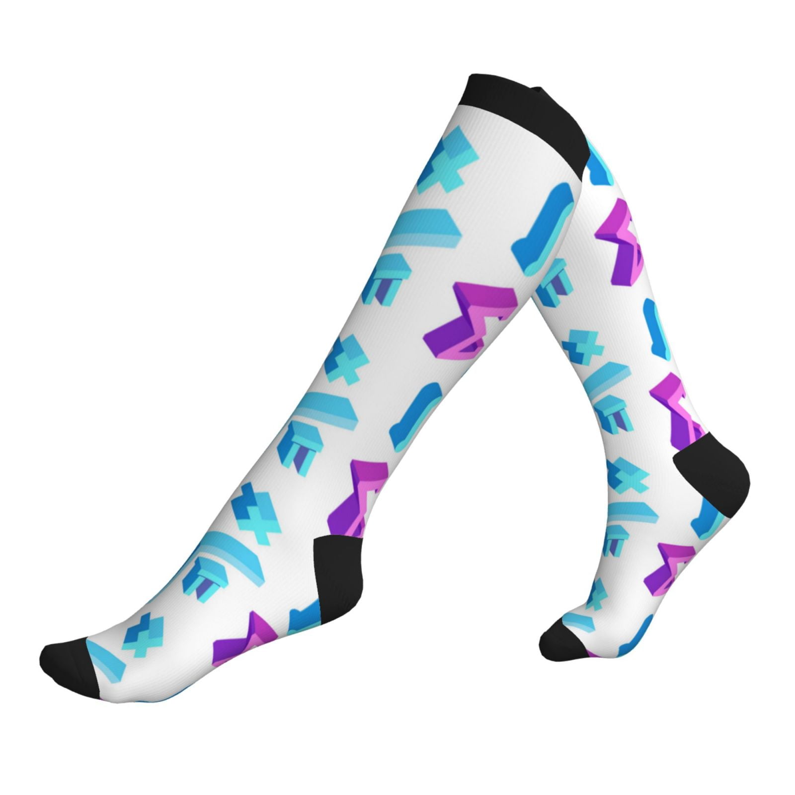 Compression Socks For Women And Men - Funny Math Symbol Print ...