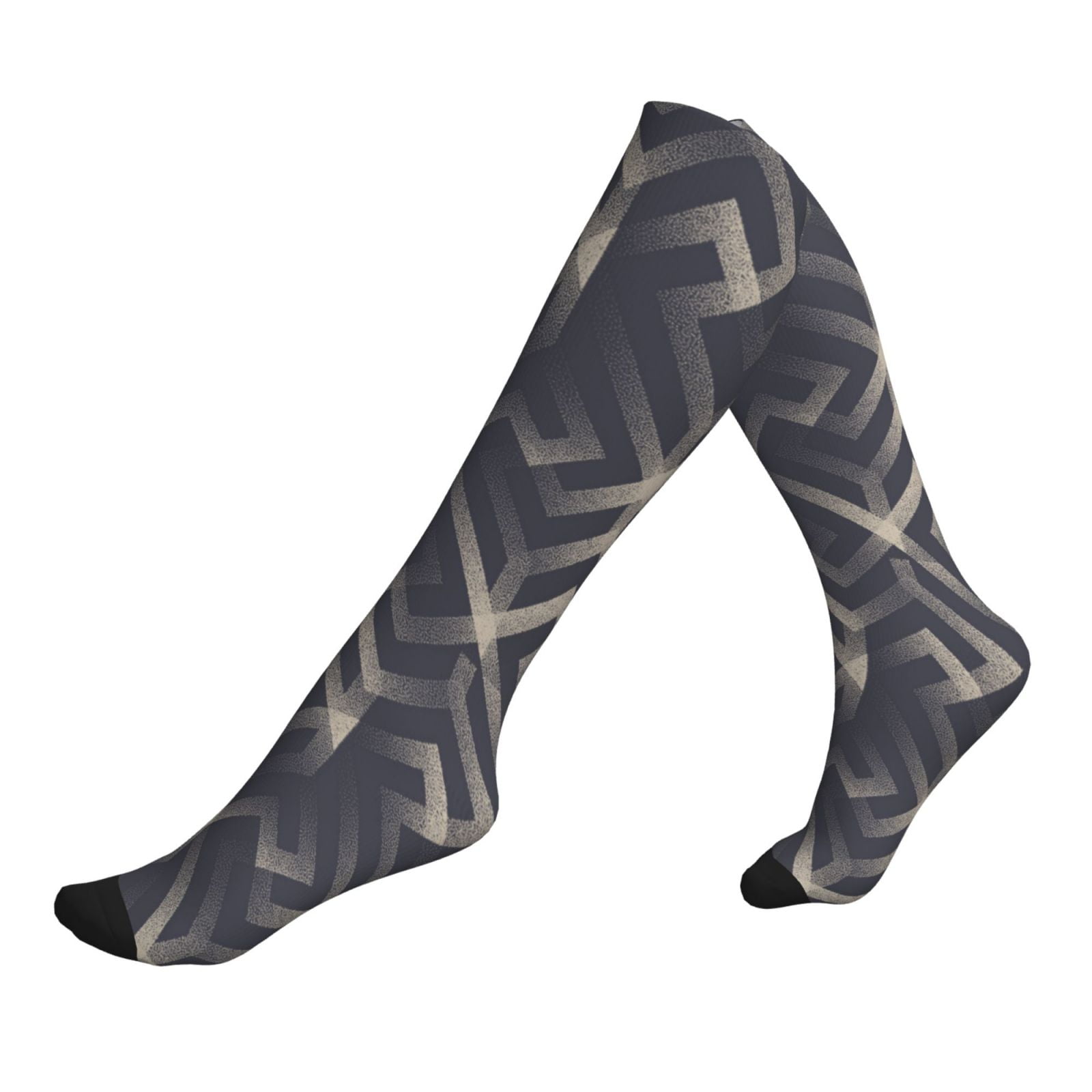 Compression Socks For Women And Men - Geometric Labyrinth Patterns ...