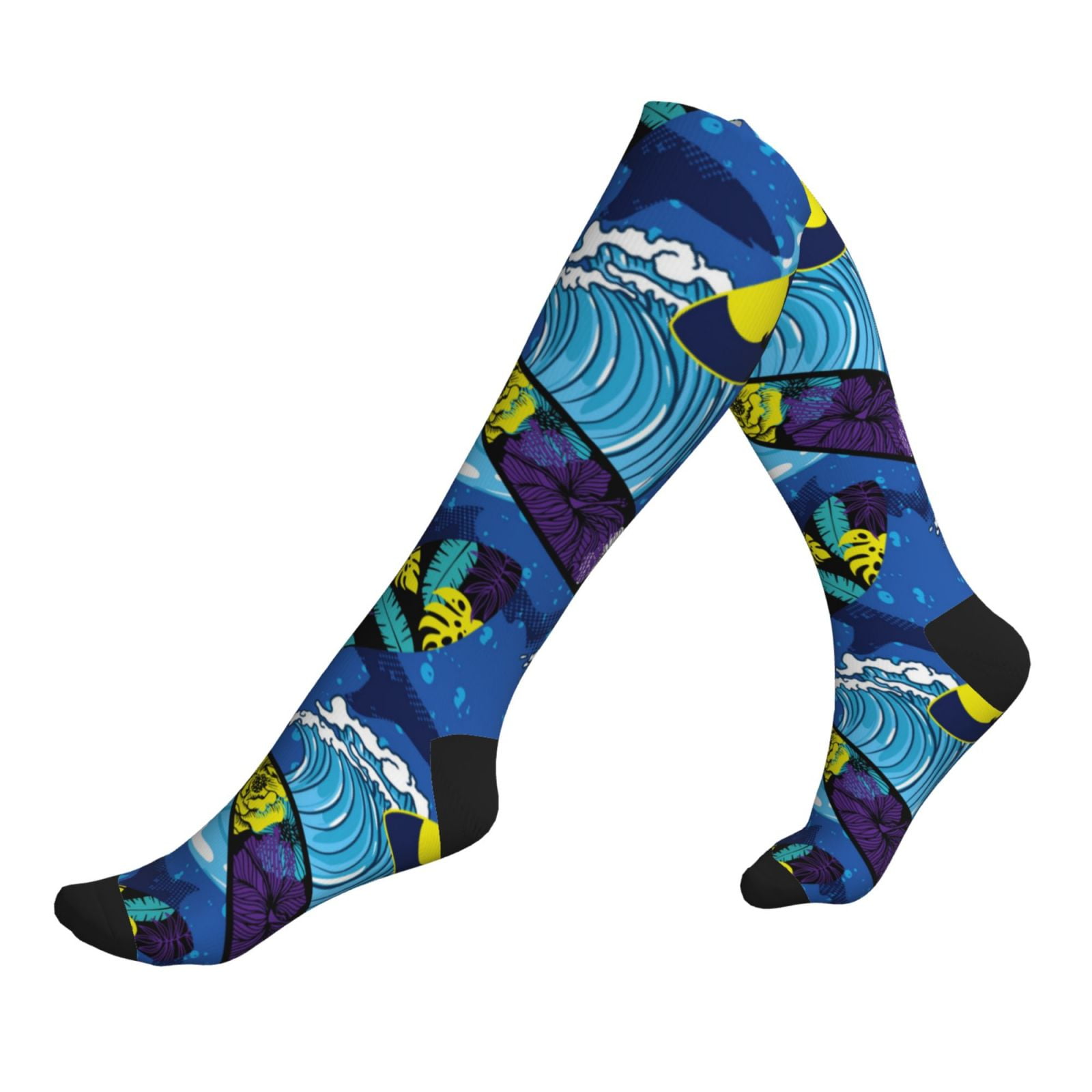 Compression Socks For Women And Men - Hawaiian Flower Pineapple ...