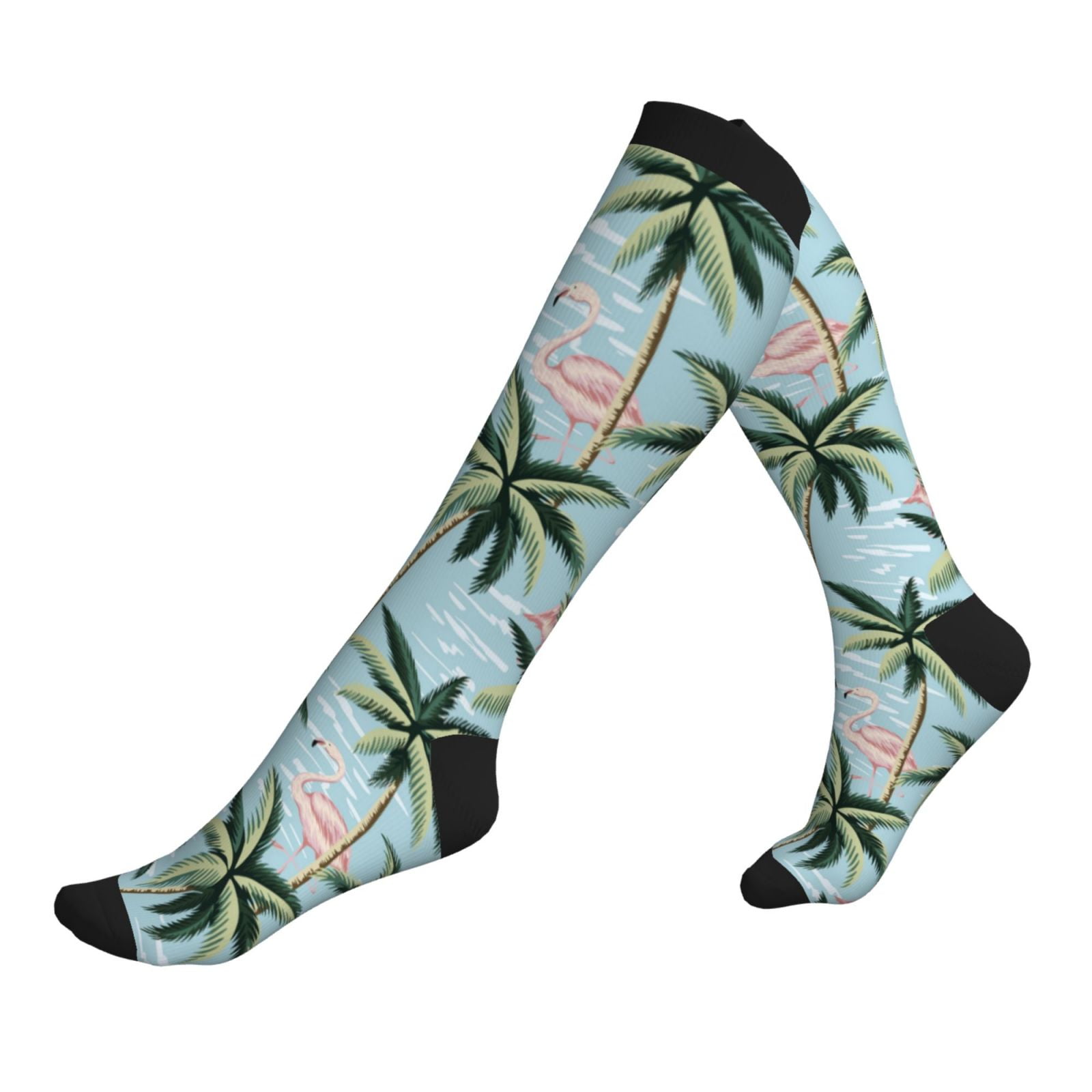 Compression Socks For Women And Men - Hawaiian Style Flamingo ...