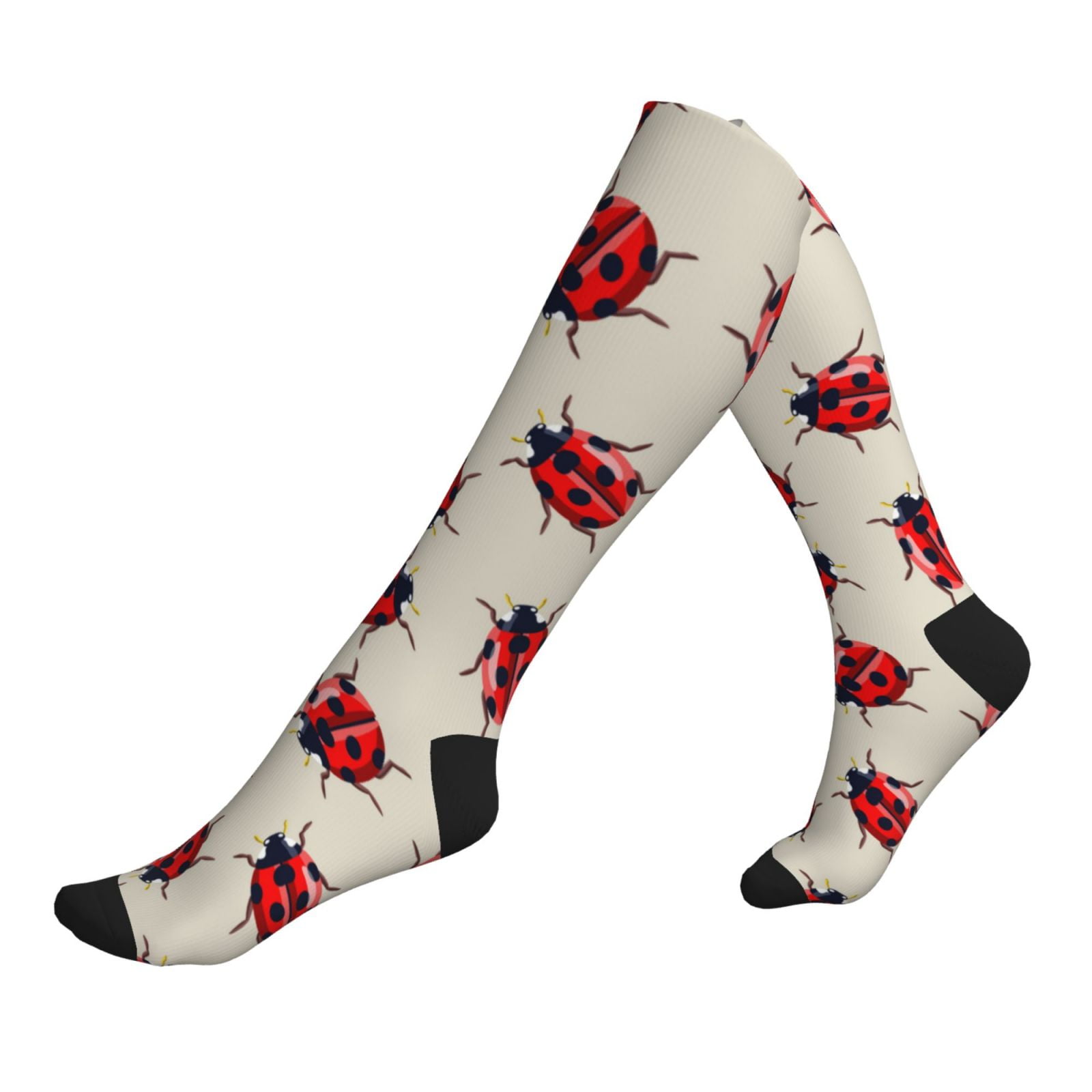 Compression Socks For Women And Men - Ladybug Print Compression Socks ...