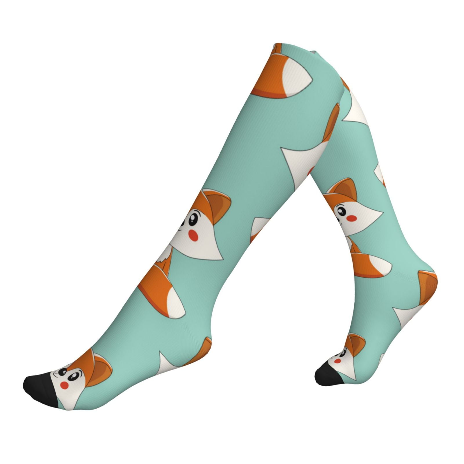 Compression Socks For Women And Men - Lovely Fox Green Compression ...