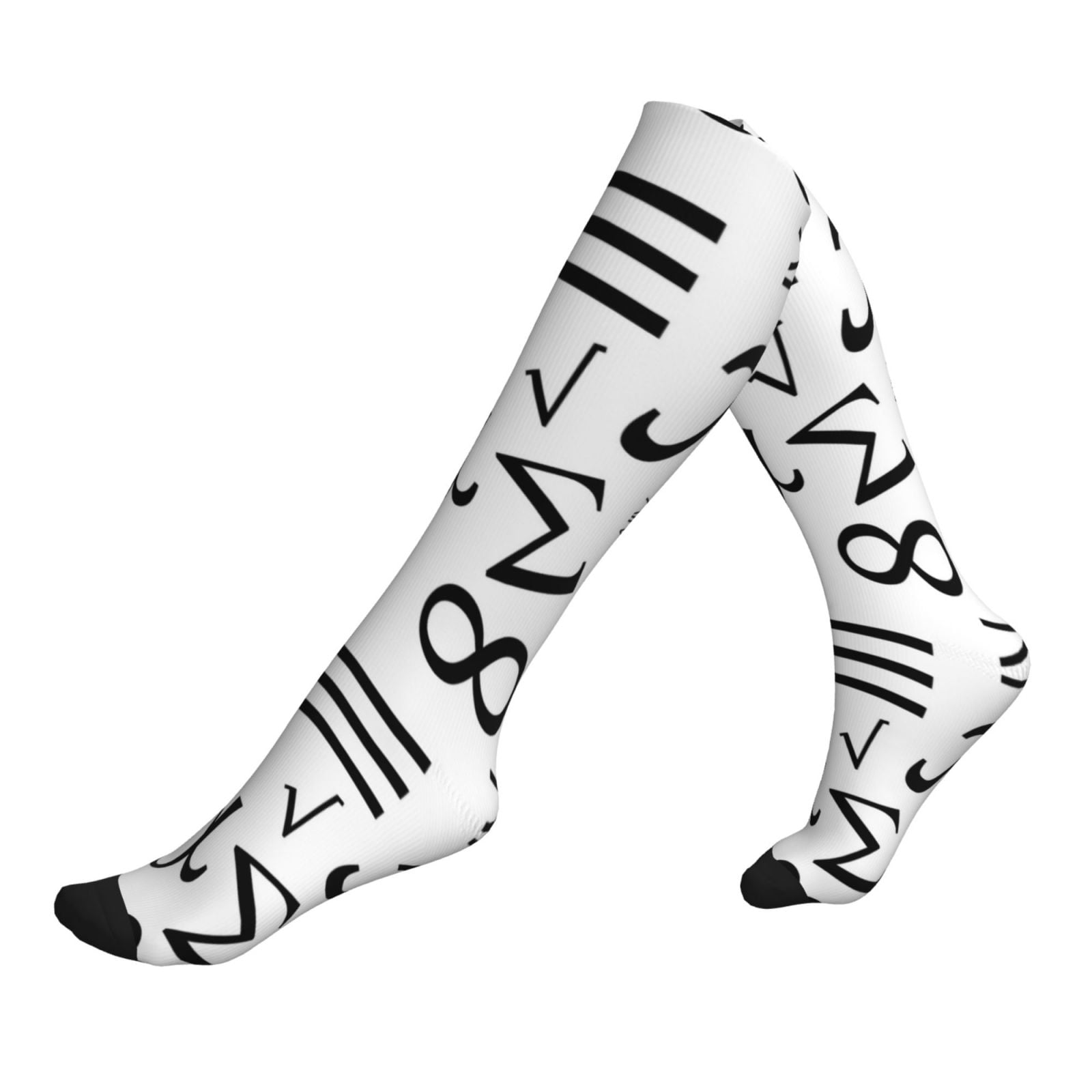 Compression Socks For Women And Men - Math Symbol Print Funny ...