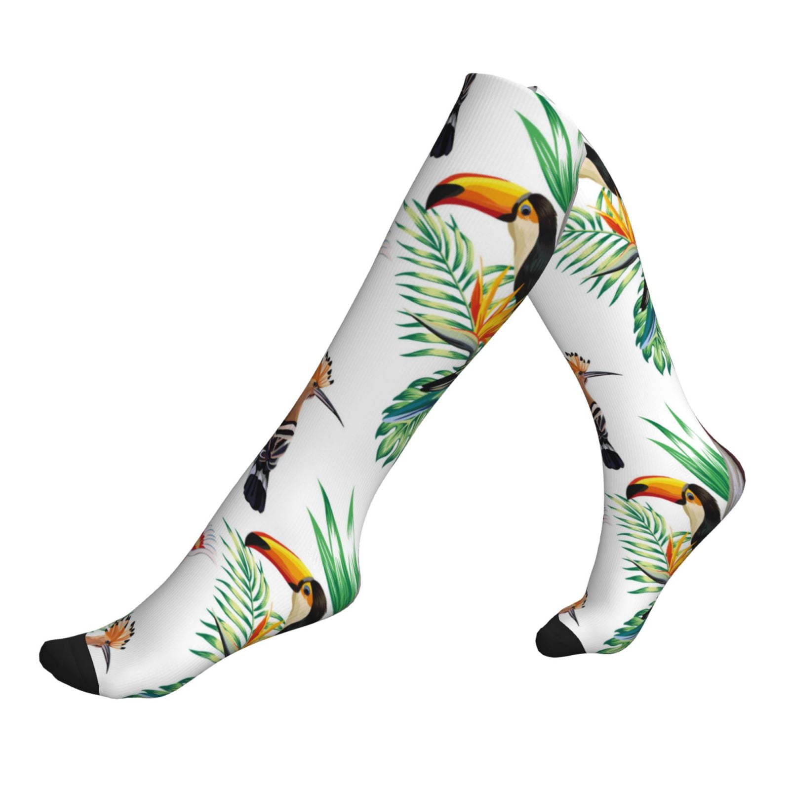 Compression Socks For Women And Men - Modern Parrot Toucan Cockatoo ...