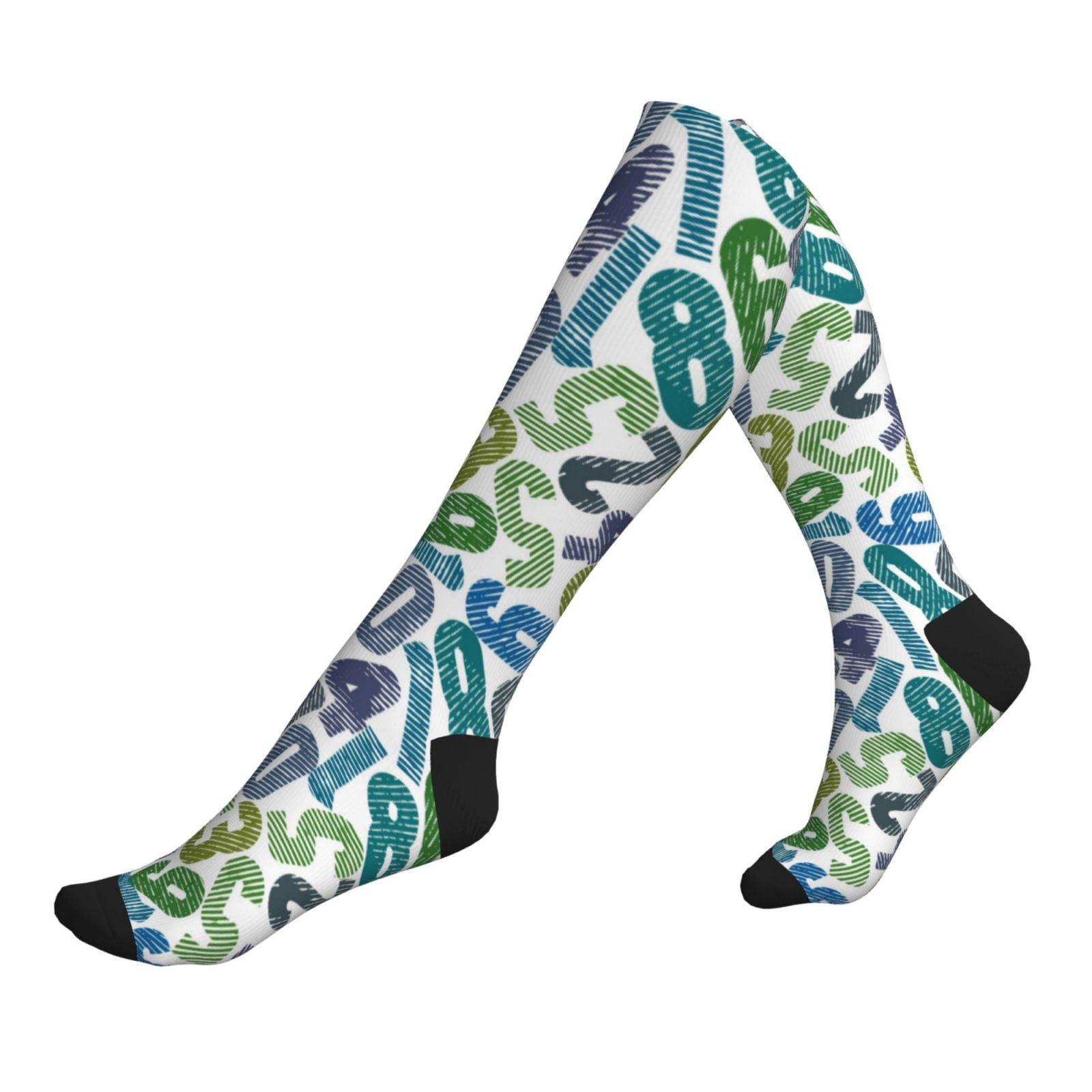 Compression Socks For Women And Men - Numbers Math Seal Compression ...