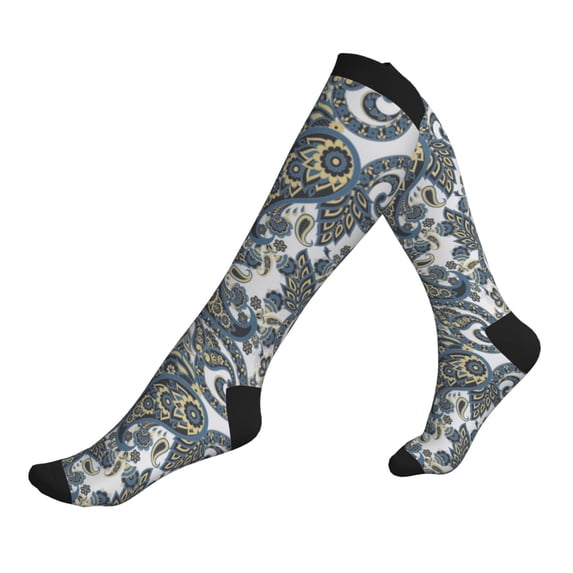 Compression Socks For Women And Men - Paisley Print No.J911 Compression ...