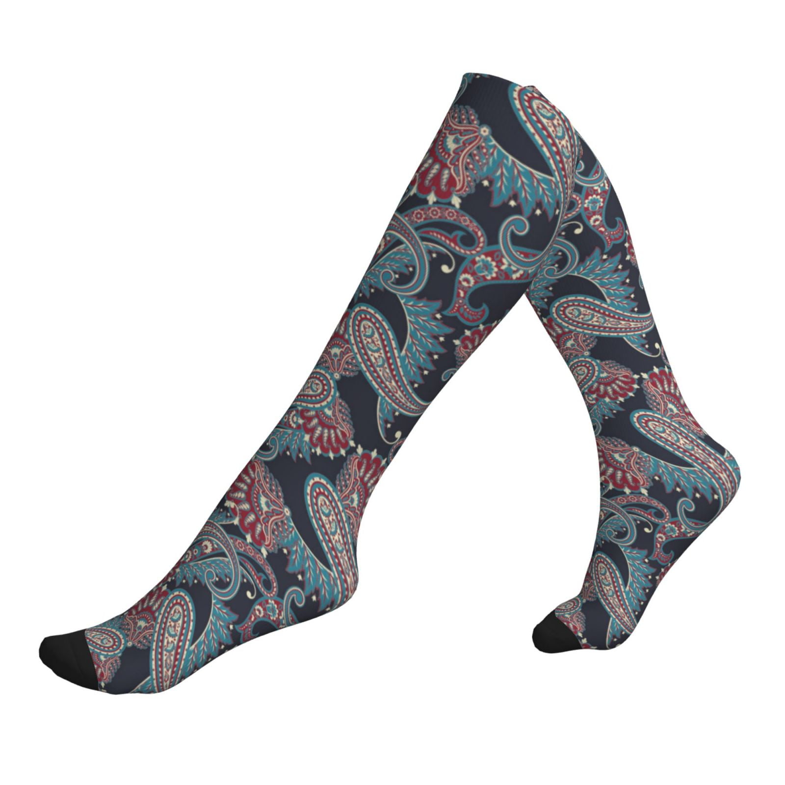 Compression Socks For Women And Men - Paisley Print No.J915 Compression ...