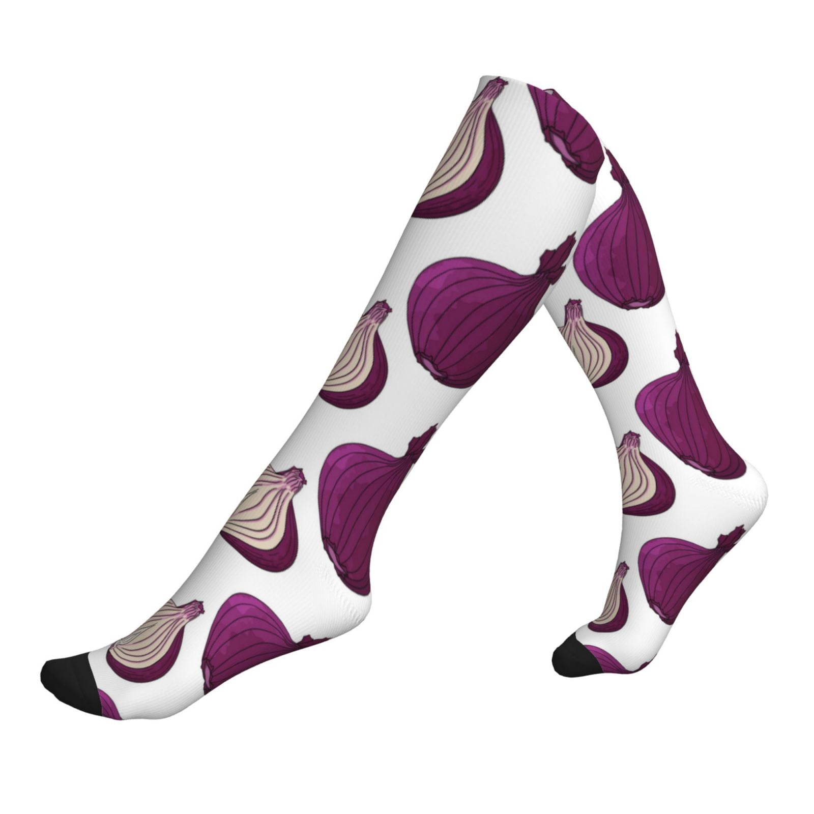 Compression Socks For Women And Men - Purple Onion Pattern Compression ...