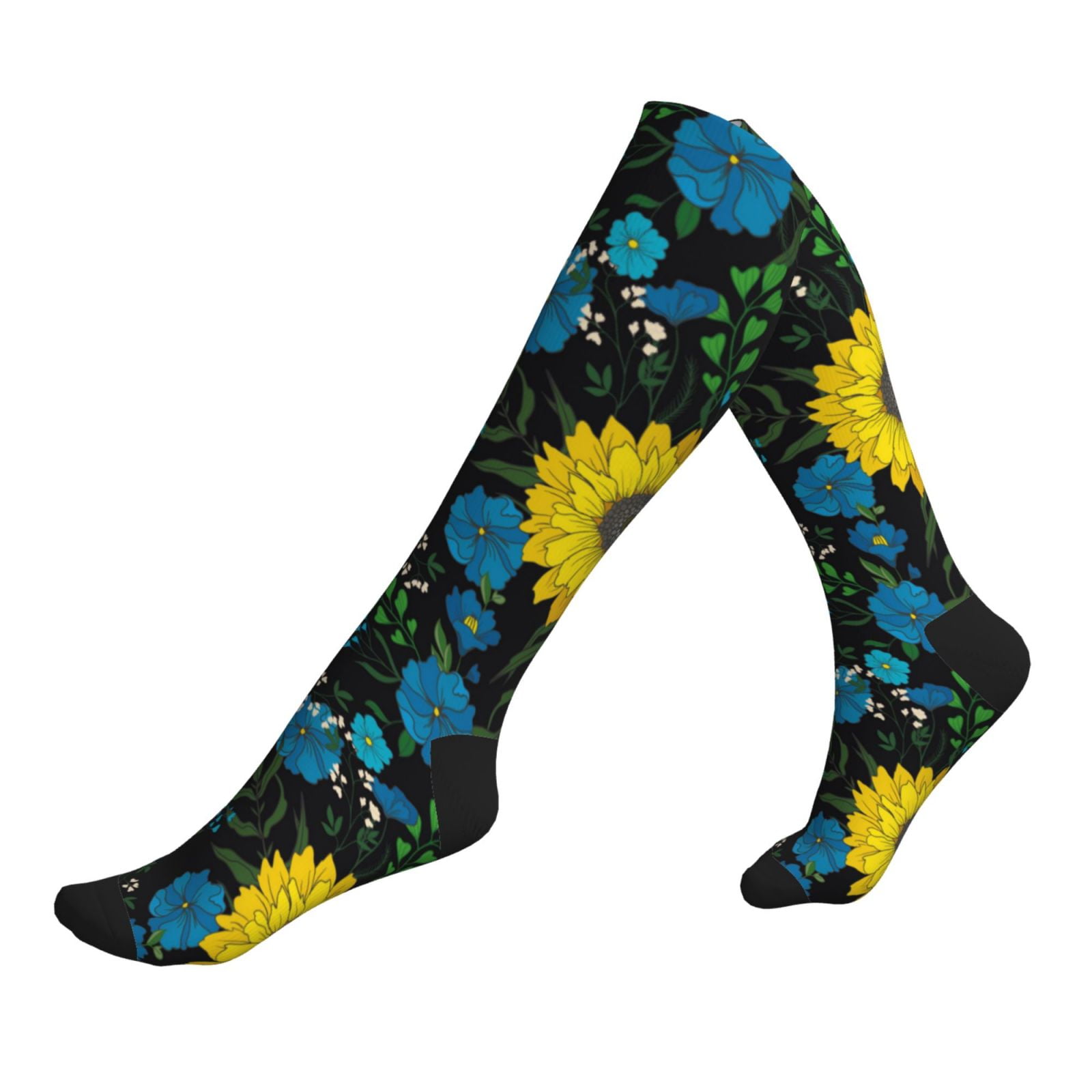 Compression Socks For Women And Men - Sunflowers Leaves Compression ...