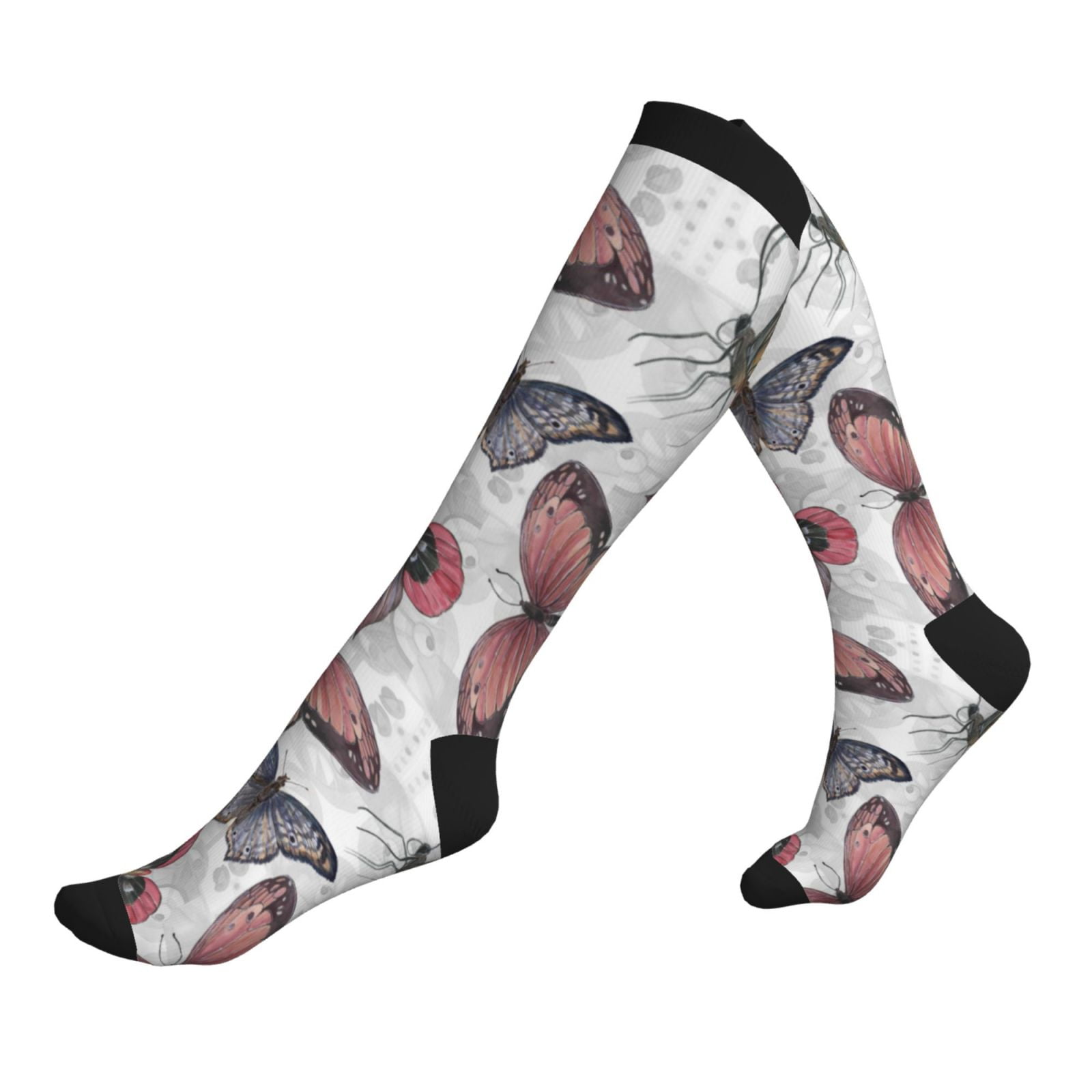 Compression Socks For Women And Men - Vintage Butterflies Compression ...