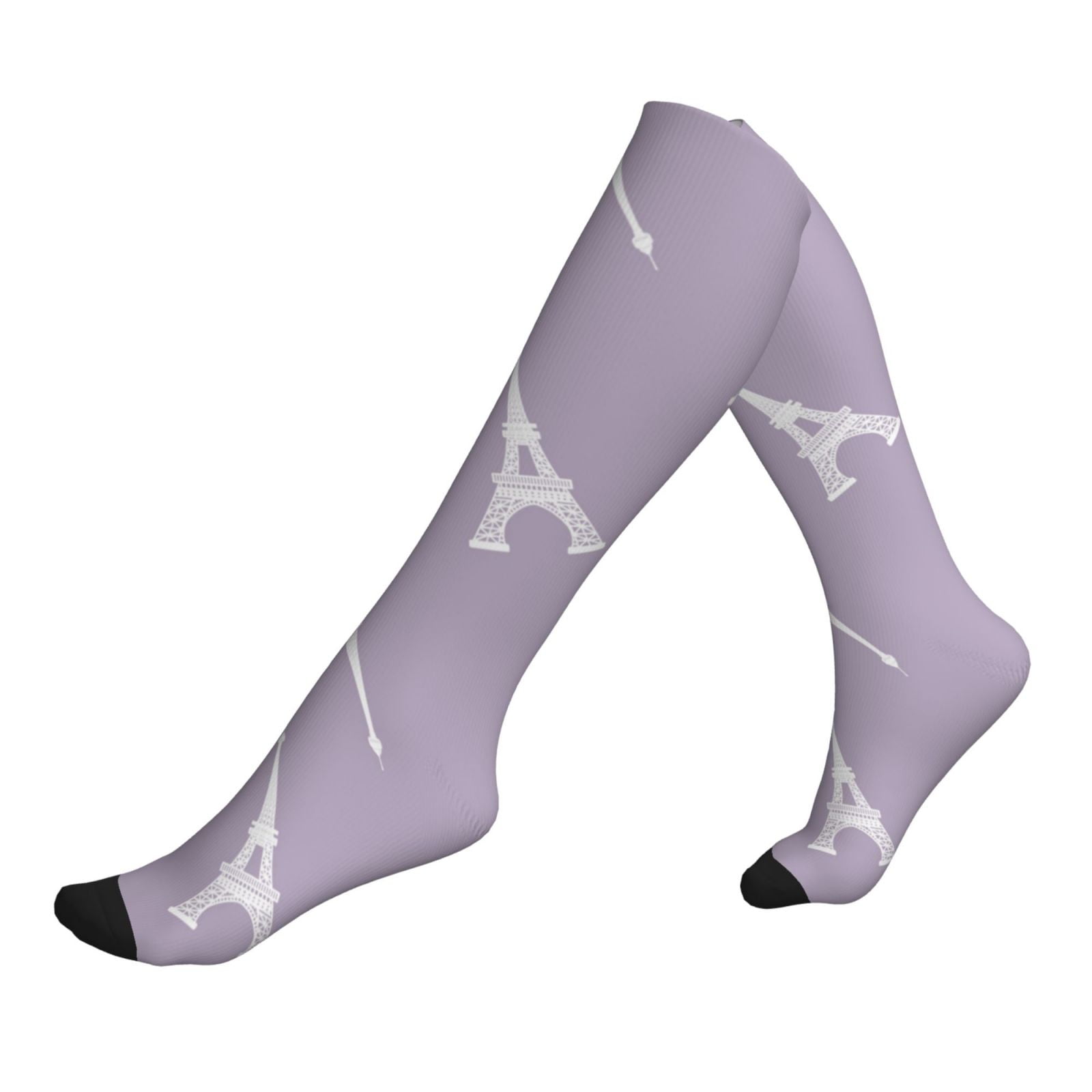 Compression Socks For Women And Men - White Eiffel Tower Compression ...
