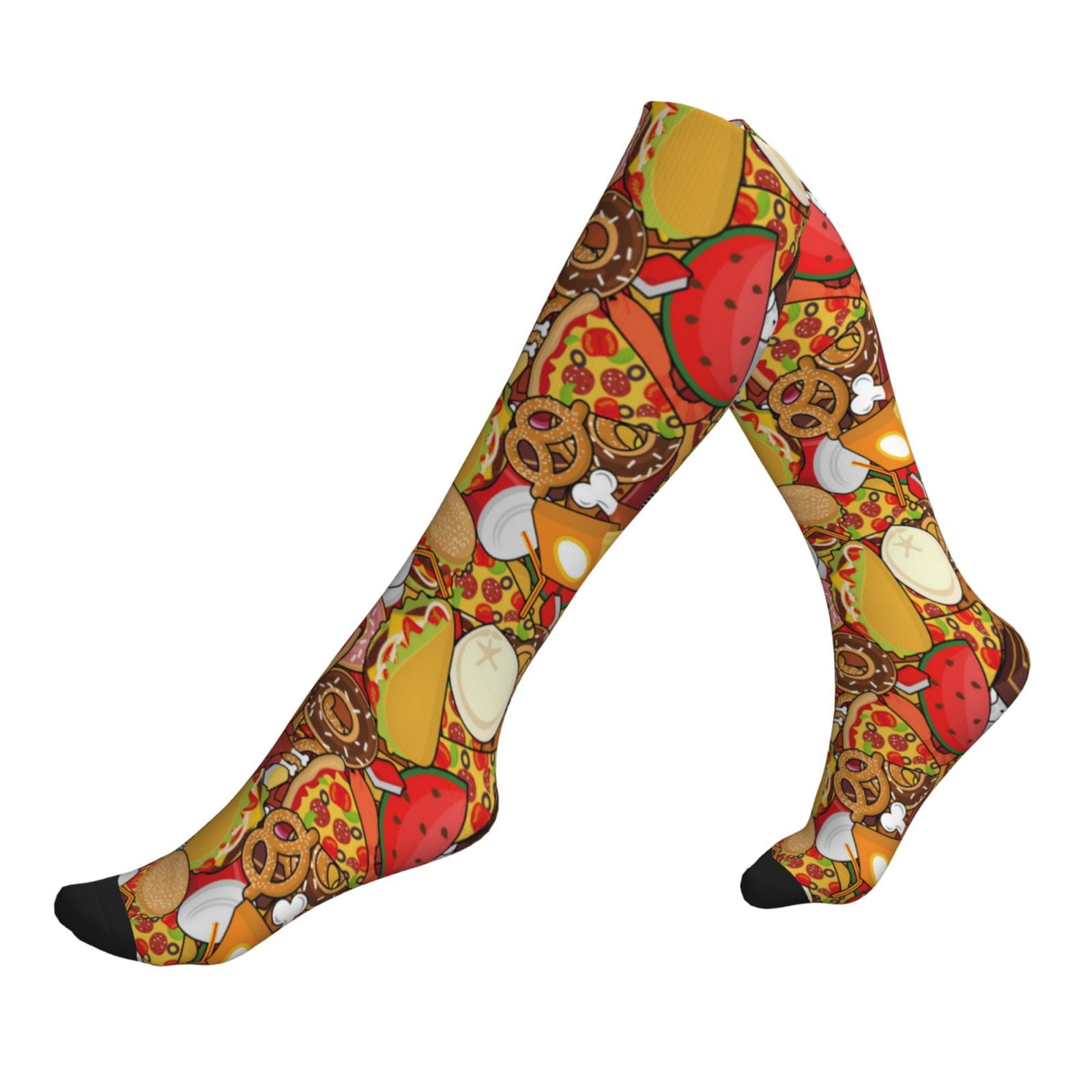 Compression Socks For Women & Men, Cute Food Cake Chicken Leg Donuts 15 ...