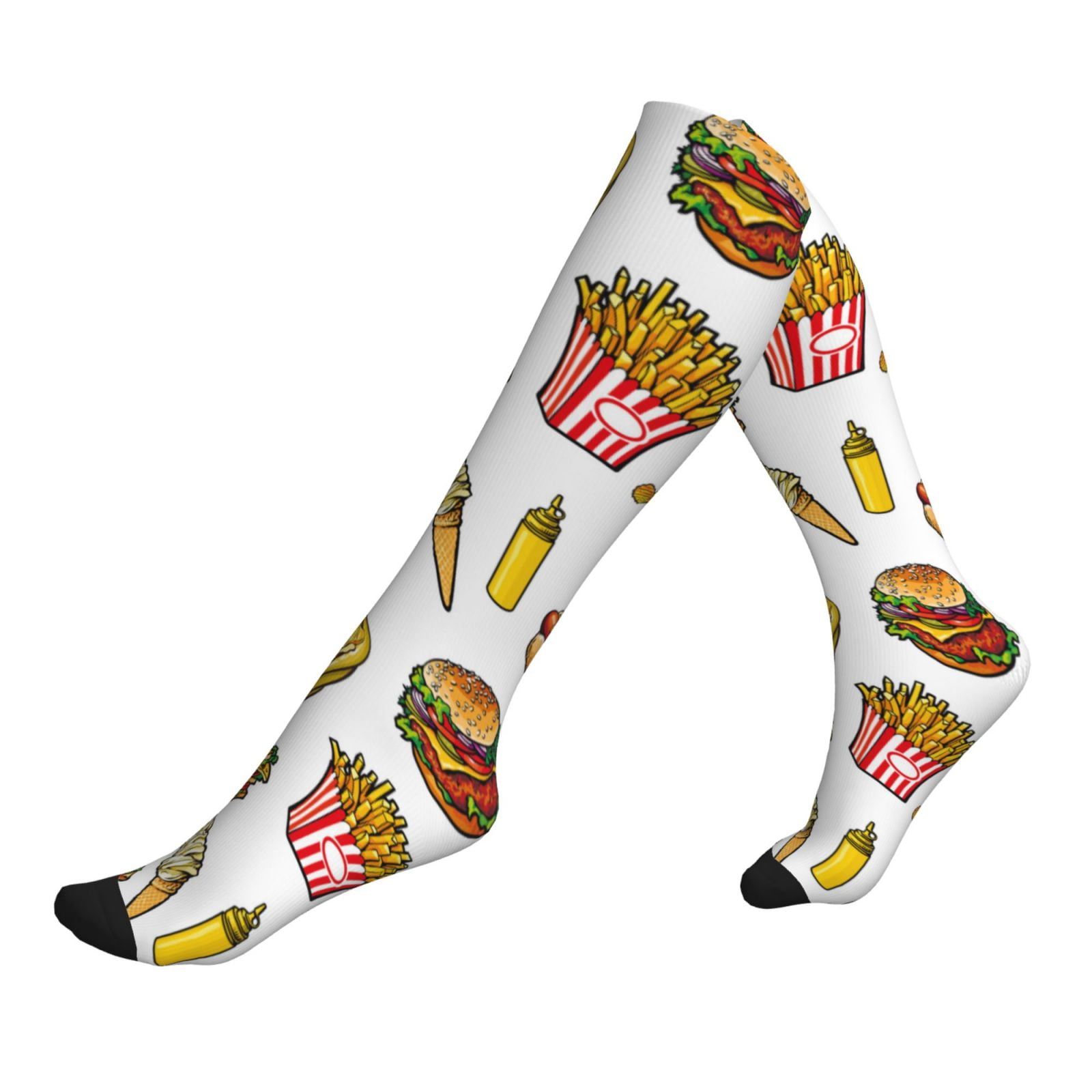 Compression Socks For Women & Men, Cute Food Ketchup Potato Chips 15 ...