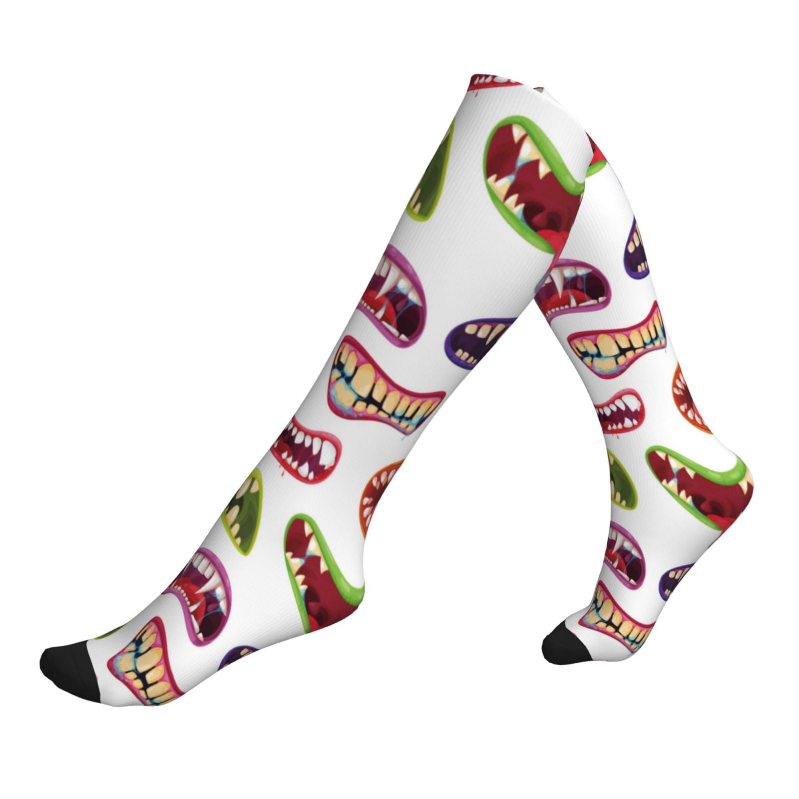 Compression Socks For Women & Men, Funny Mouth 15-20mmhg Support Socks ...