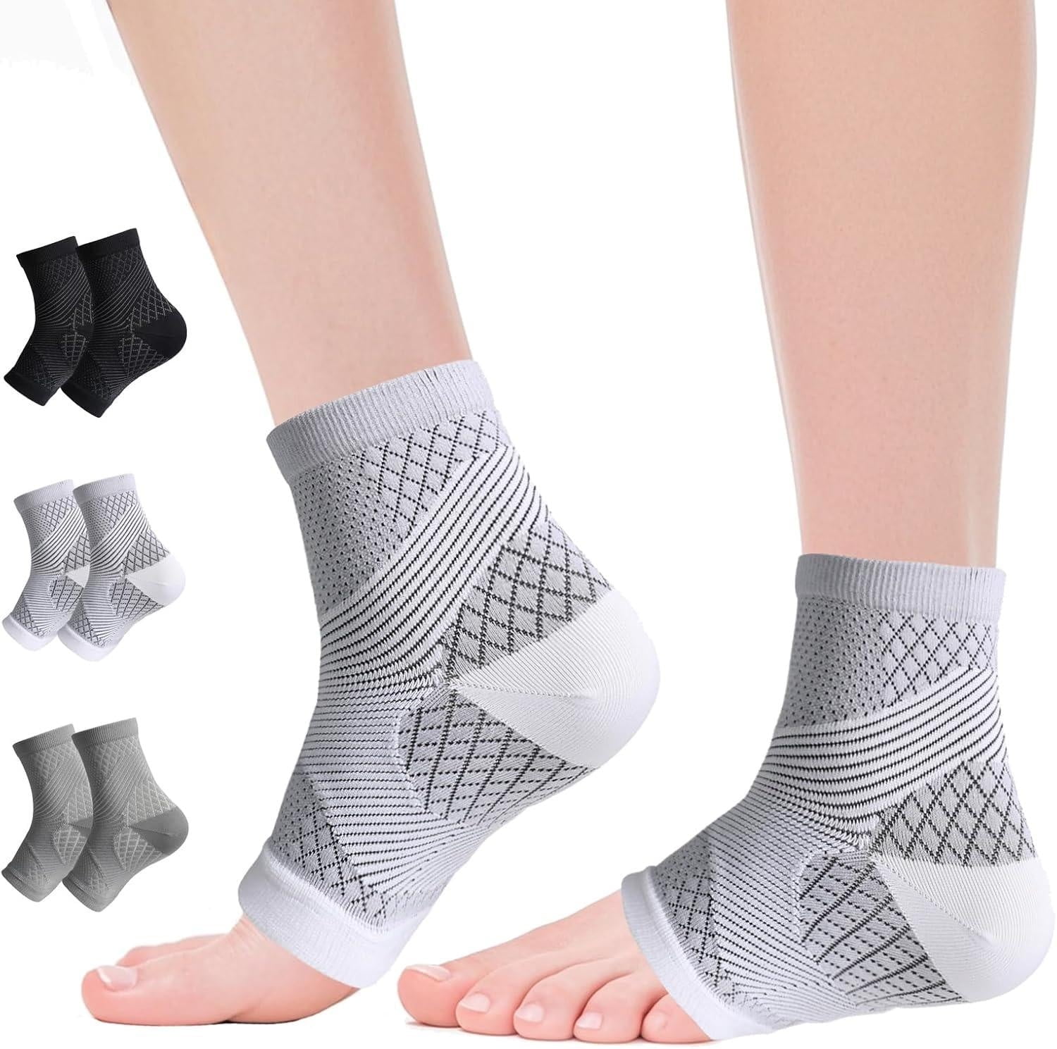 Compression Socks for Men & Women Plantar Fasciitis Relief,1 Pair Ankle ...