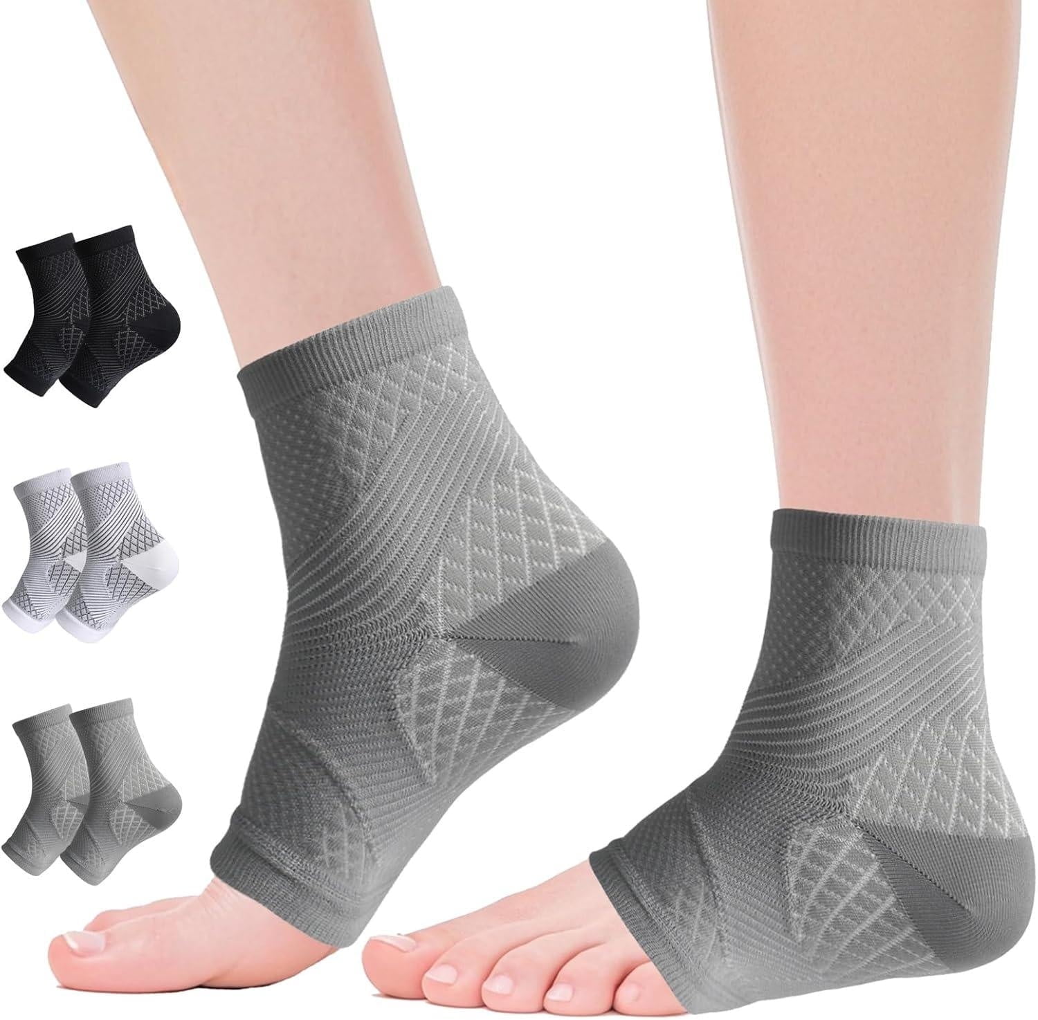 Compression Socks for Men & Women Plantar Fasciitis Relief,1 Pair Ankle Brace Compression Sleeve ...