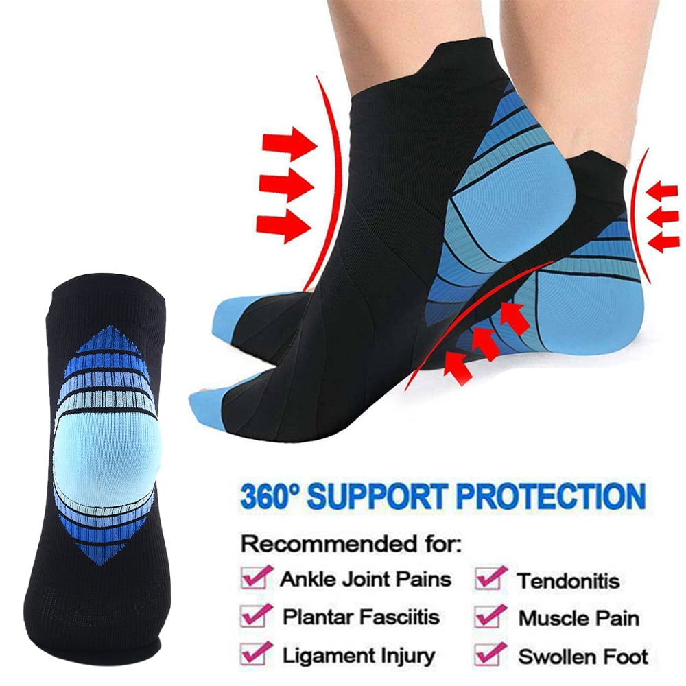 Compression Socks Plantar Fasciitis for Women Men (1/2/3/6Pairs),15-20 ...