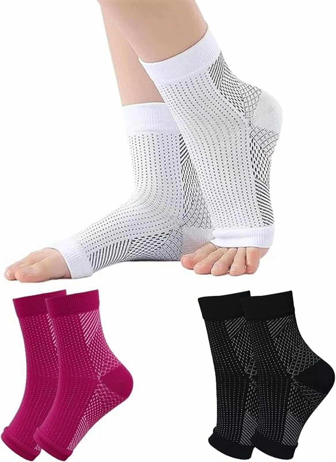 Compression Socks, Sweat-Wicking Breathable Compression Socks, Open Toe ...