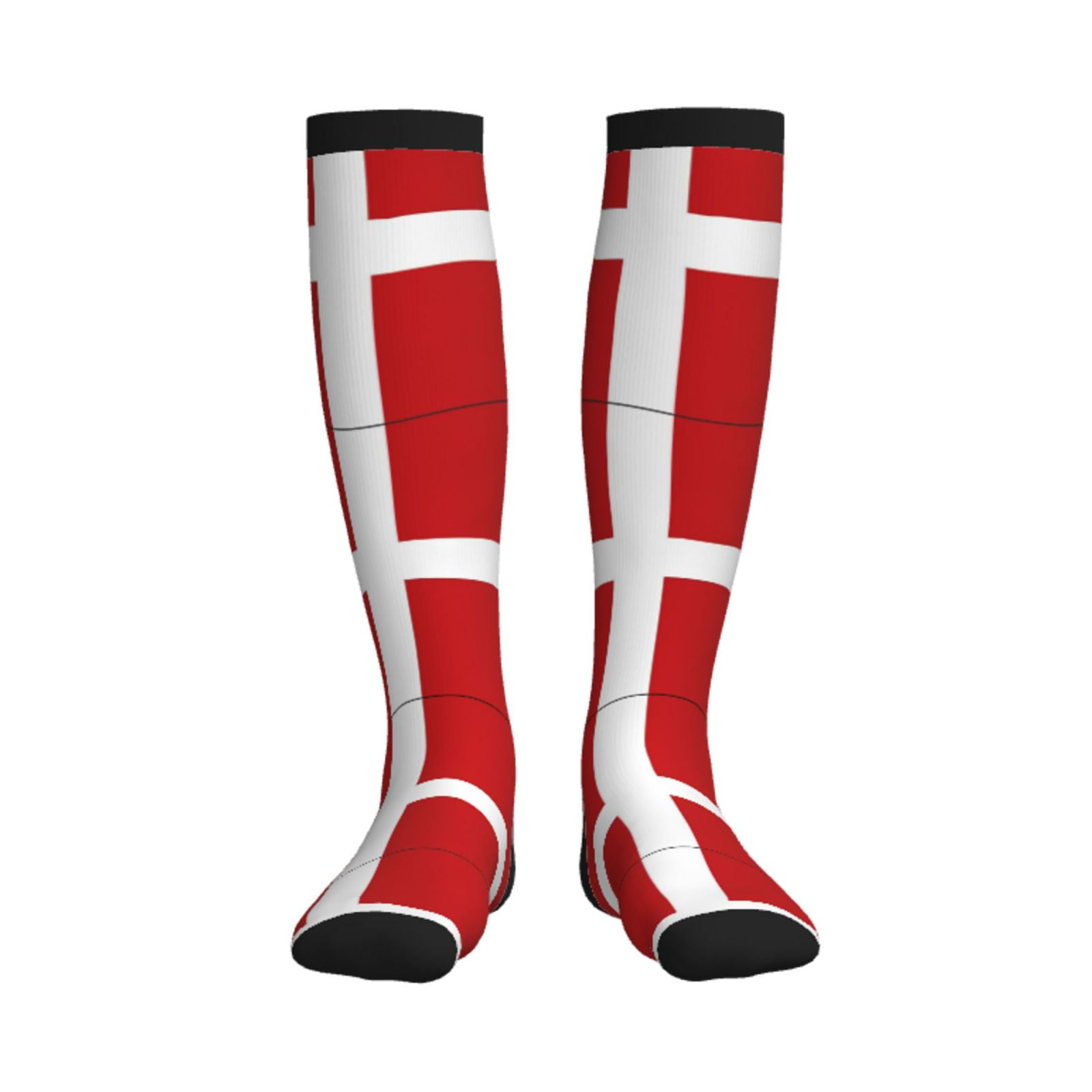 Compression Socks Women Men Danish Flag Knee High Support Circulation ...