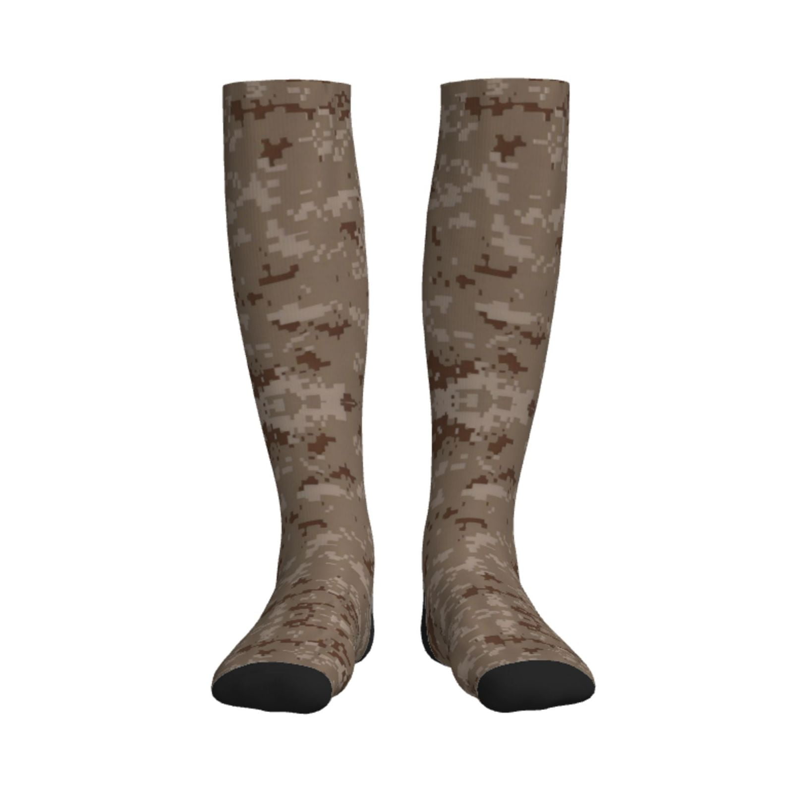 Compression Socks Women Men Desert Digital Camouflage Knee High Support ...