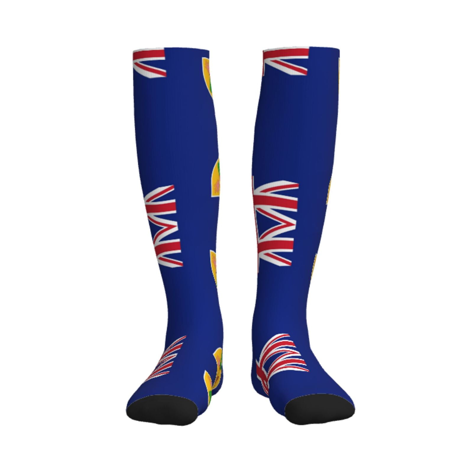 Compression Socks Women Men Flag Of The Turks And Caicos Island Knee ...