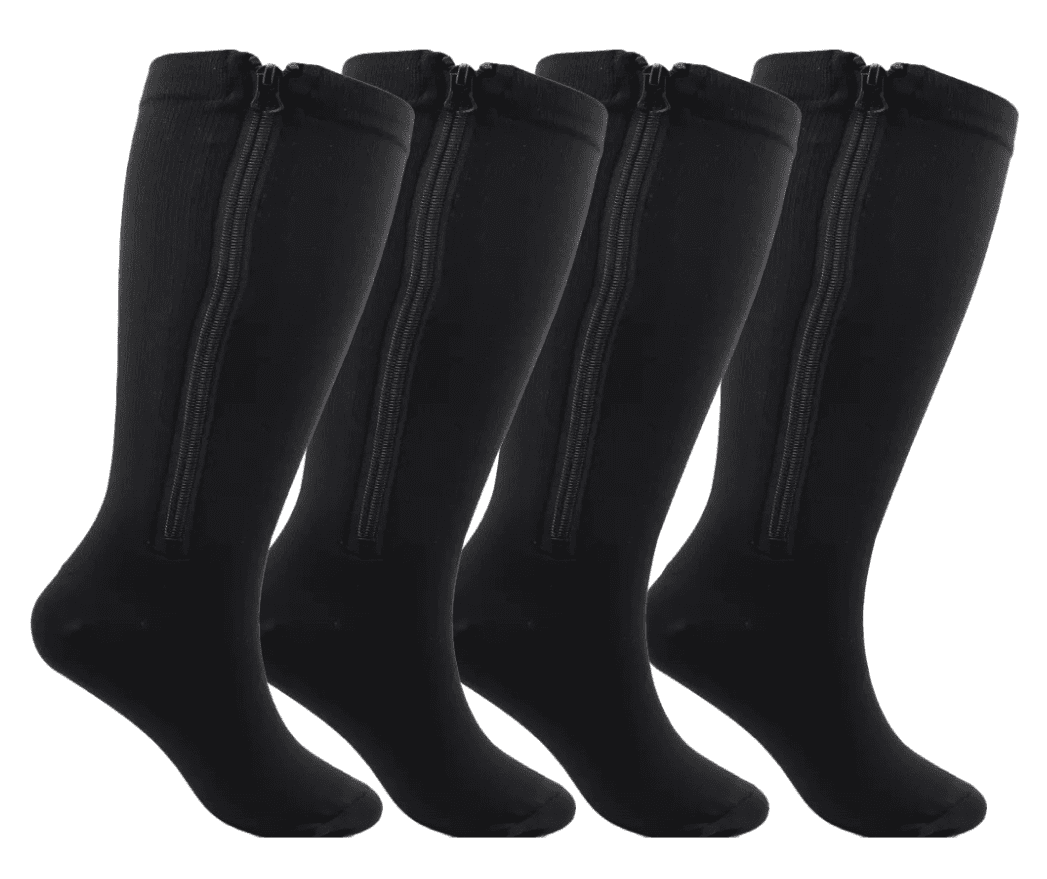 Compression Socks Women & Men: 2 Pairs Plus Size Compression Socks for ...