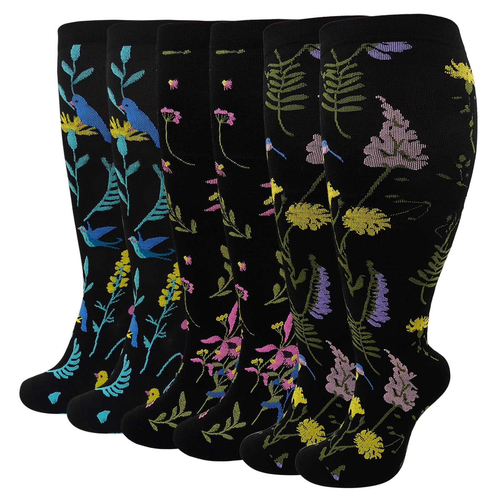 Compression Socks for Women Plus Size –LOFIR Wide Calf Large Knee High ...