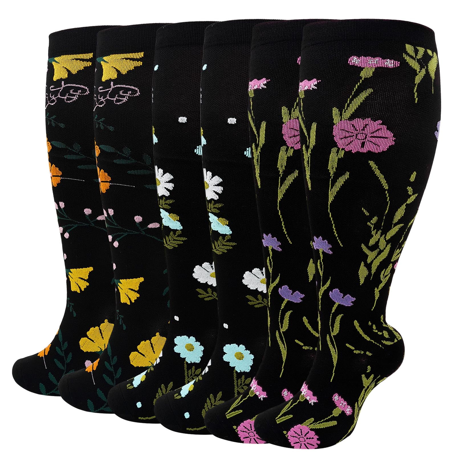 Compression Socks for Women Plus Size –LOFIR Wide Calf Large Knee High ...