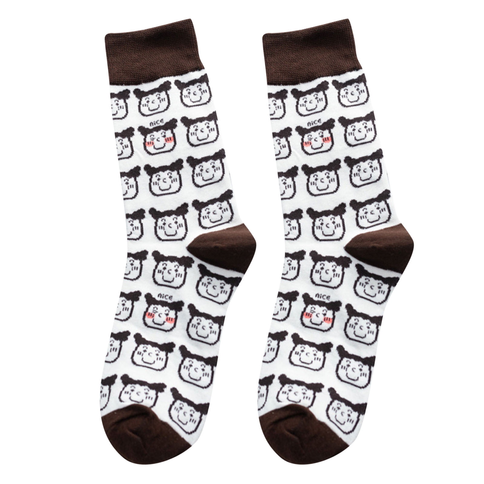 Compression Socks for Women Women Stockings Color Matching Cute Cartoon ...