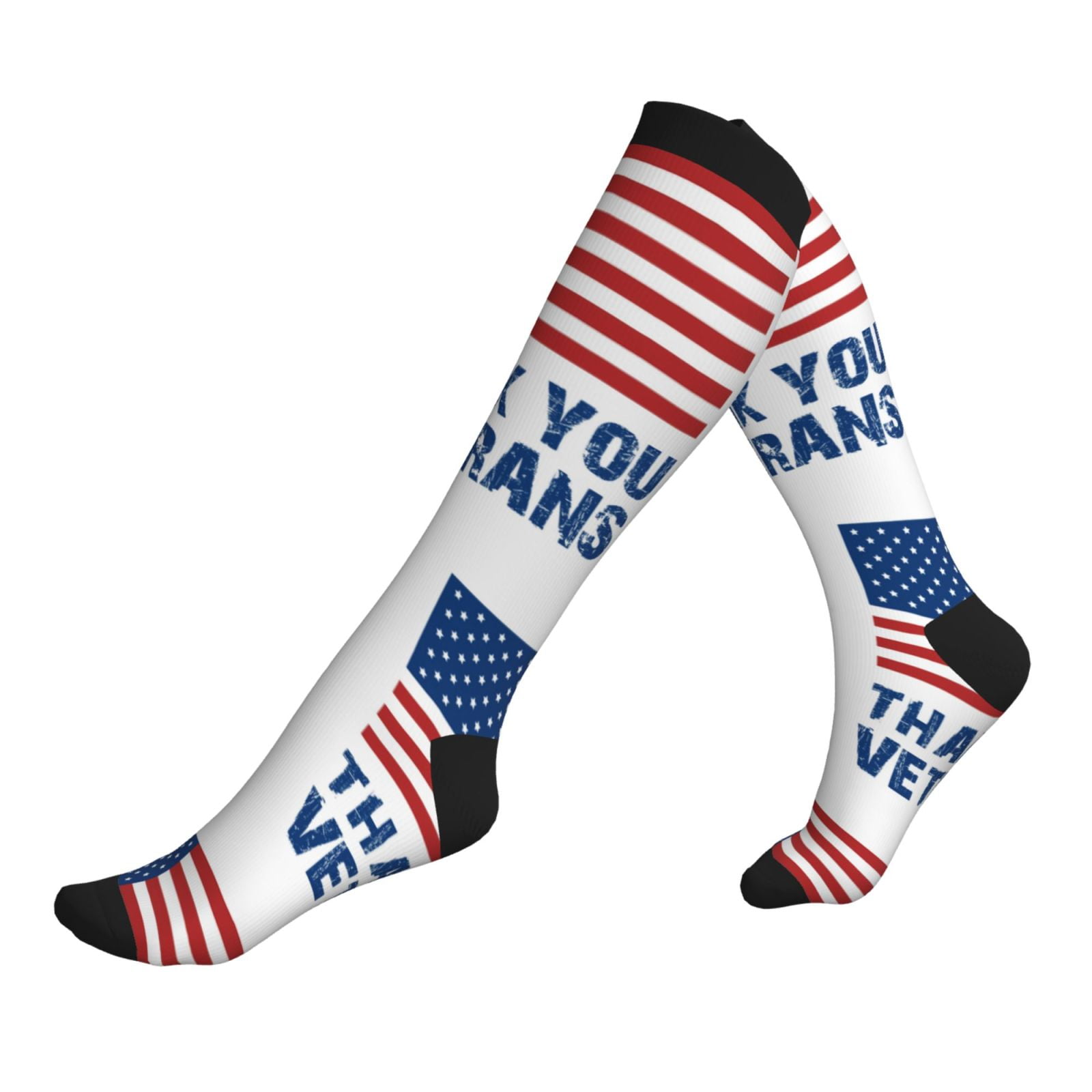 Compression Socks for Men Women -Thank You Veterans Knee High ...