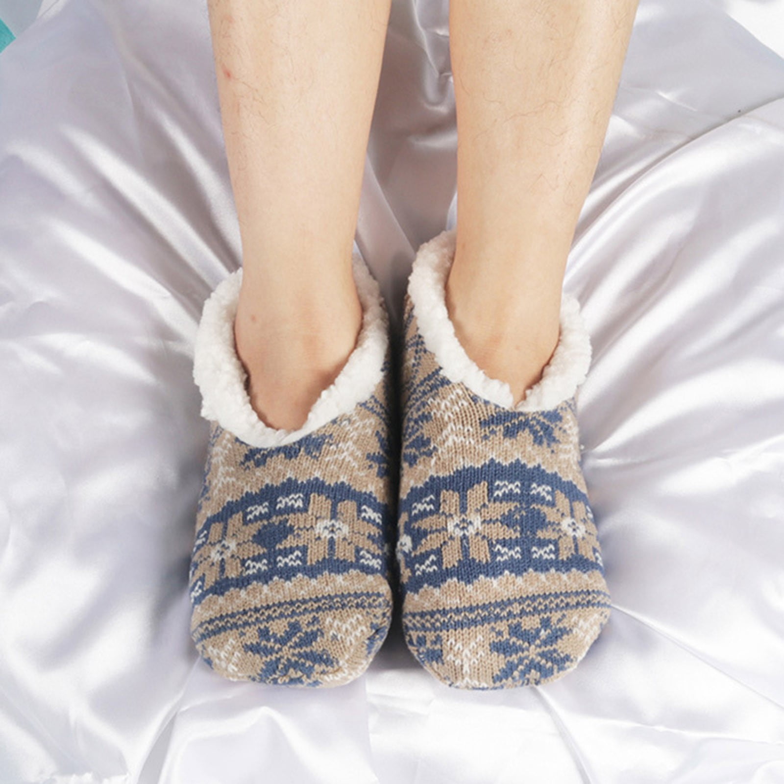 Compression Socks for Women Fuzzy Socks Soft Fluffy Winter Cozy Slipper ...