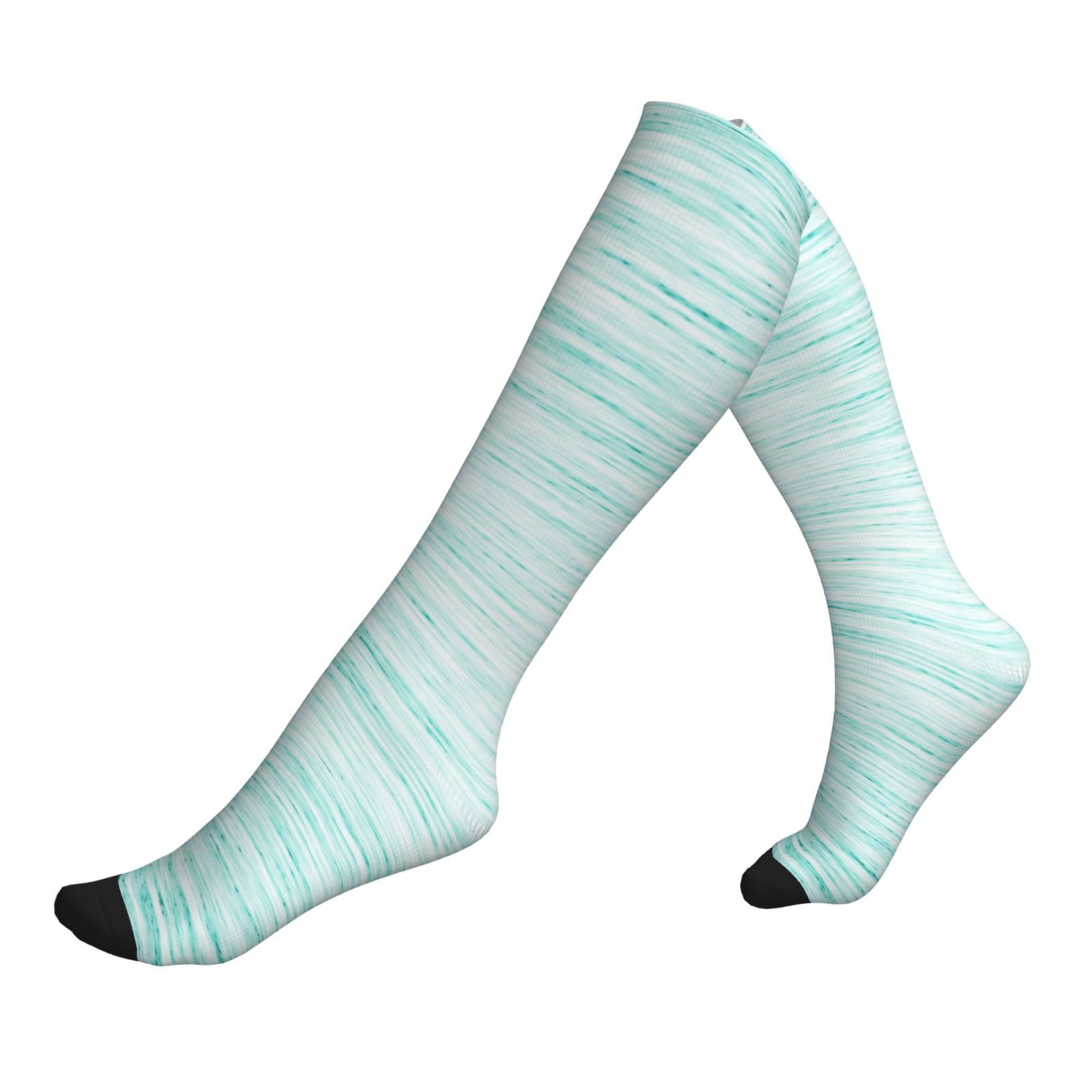 Compression Socks for Women & Men, Blue Bright 15-20mmHg Support Socks ...