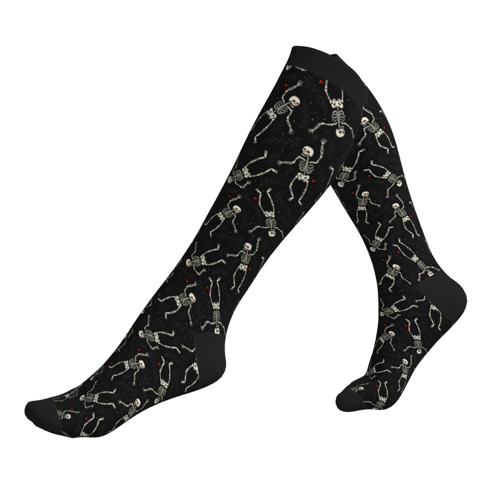 Compression Socks for Women & Men, Happy Skeletons Dancing 15-20mmHg Support Socks -Athletic ...