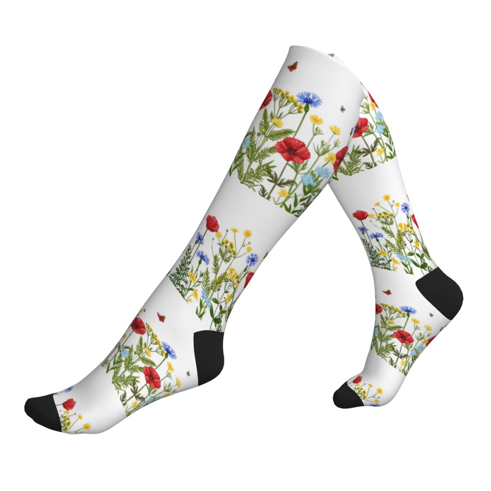 Compression Socks for Women Men - Wild Herbs Knee High Compression ...