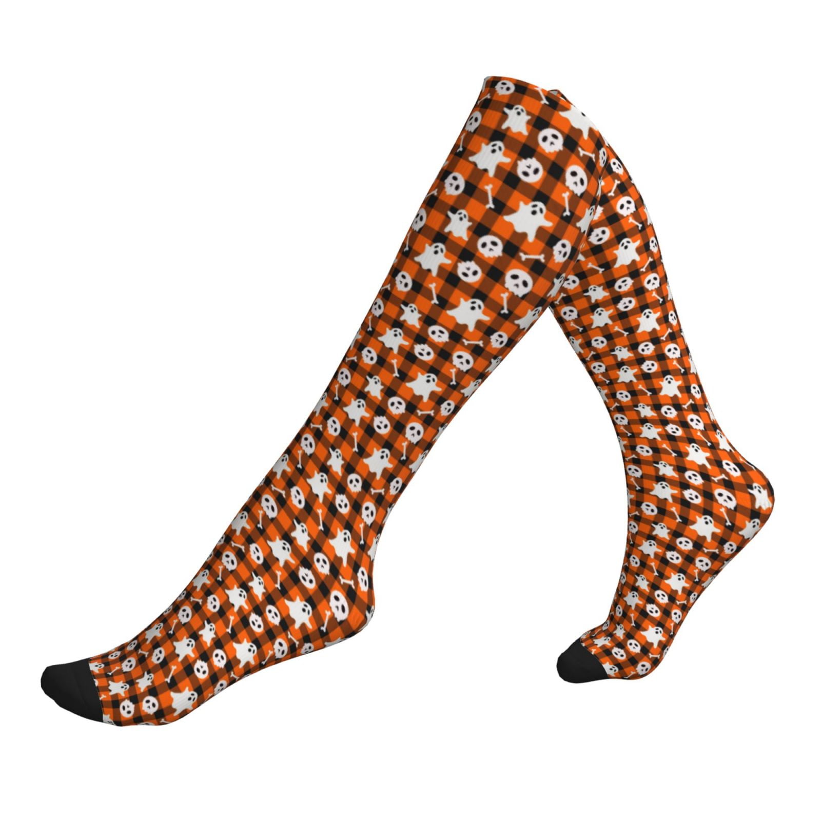 Compression Socks for Women & Men, halloween ghost plaid 15-20mmHg ...