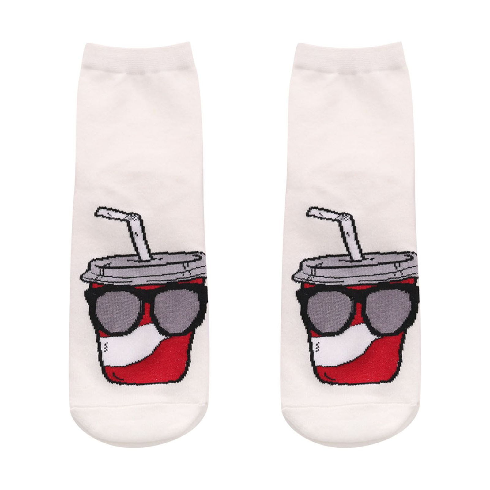 Compression Socks for Women Womens Mid Length Round Socks Cute Fun Food ...