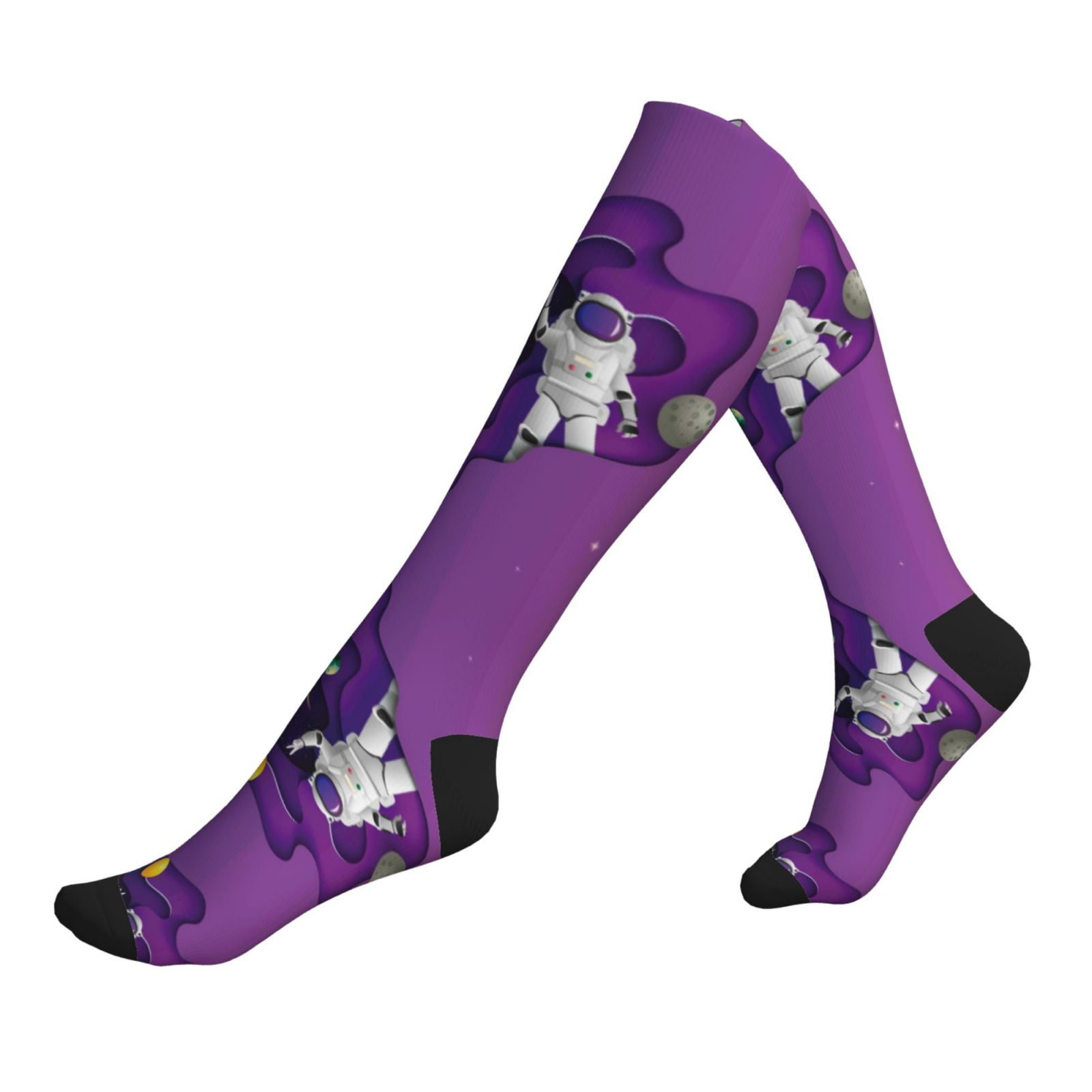 Compression Socks for Women and Men - Astronaut on Mission in Outer ...