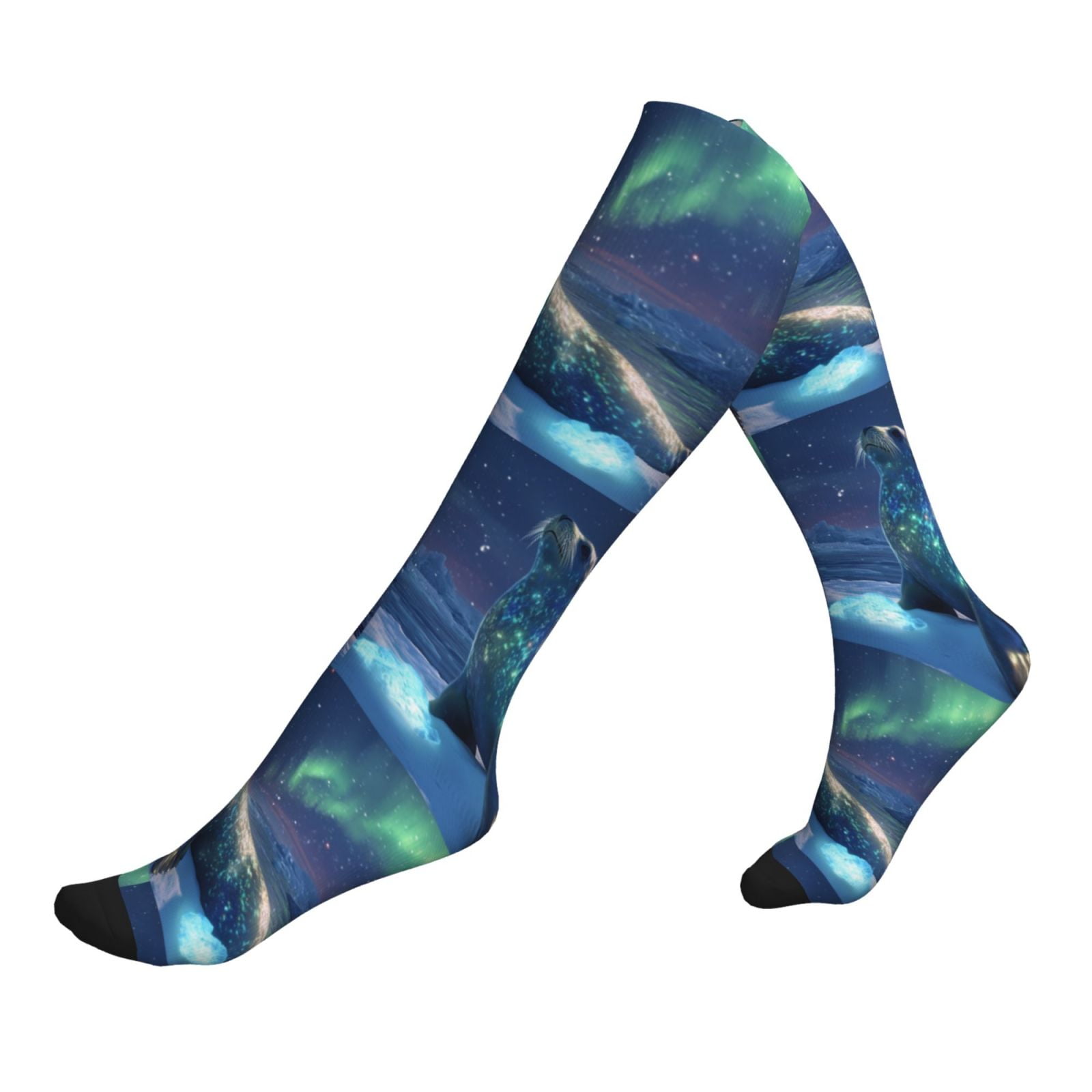 Compression Socks for Women and Men - Aurora Iceberg Seal A Compression ...