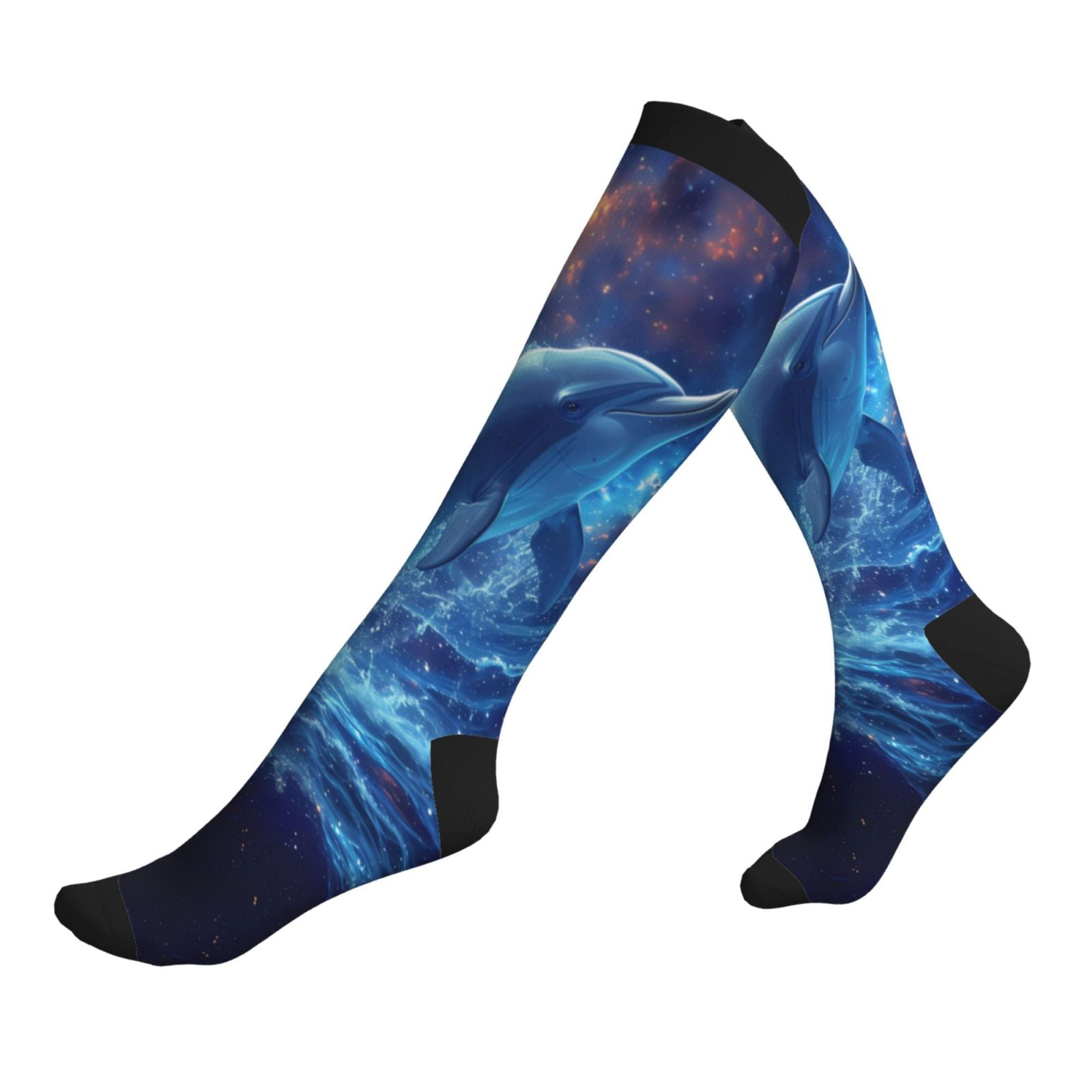 Compression Socks for Women and Men - Beautiful Ocean Dolphin ...