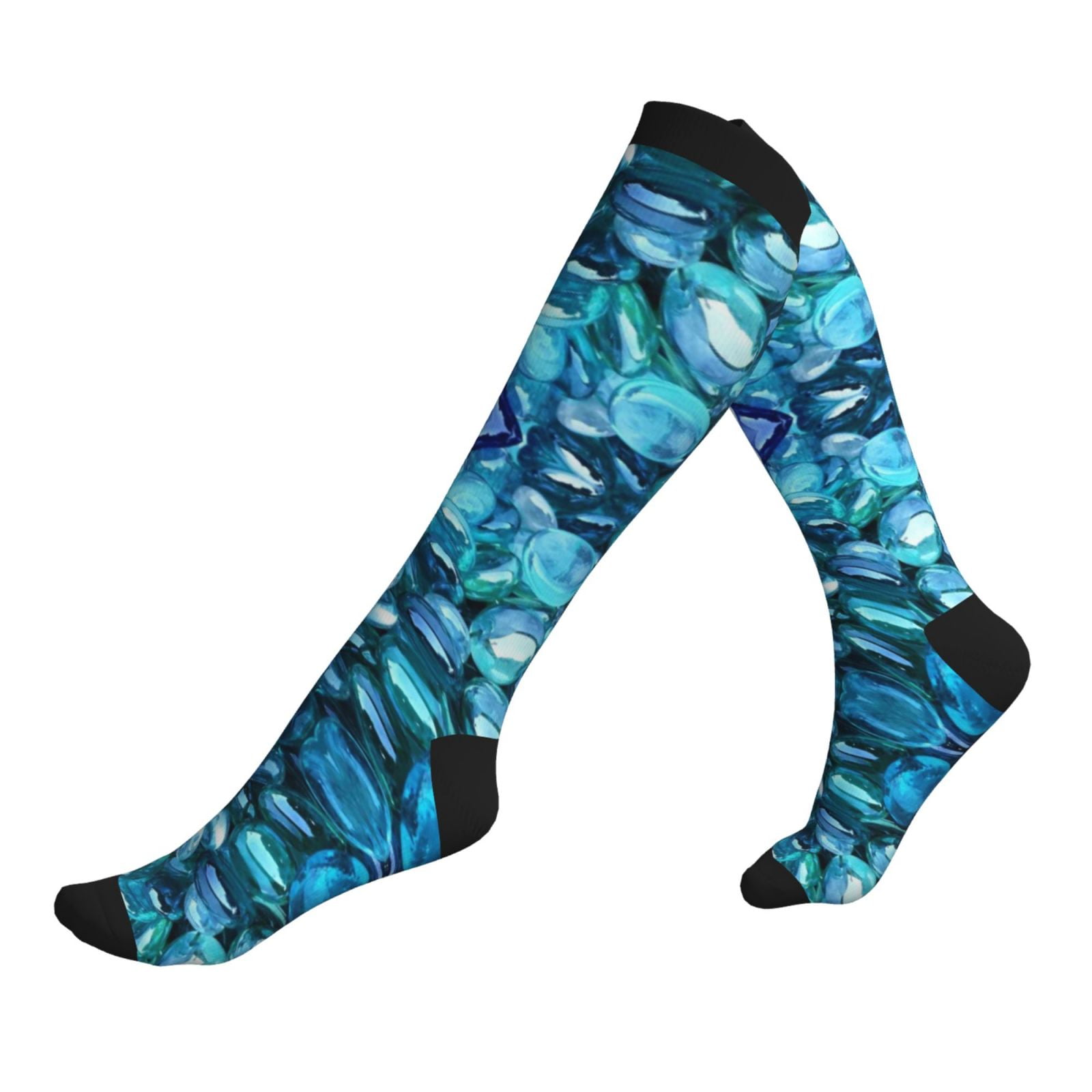 Compression Socks for Women and Men - Blue Kyanite Compression Socks ...