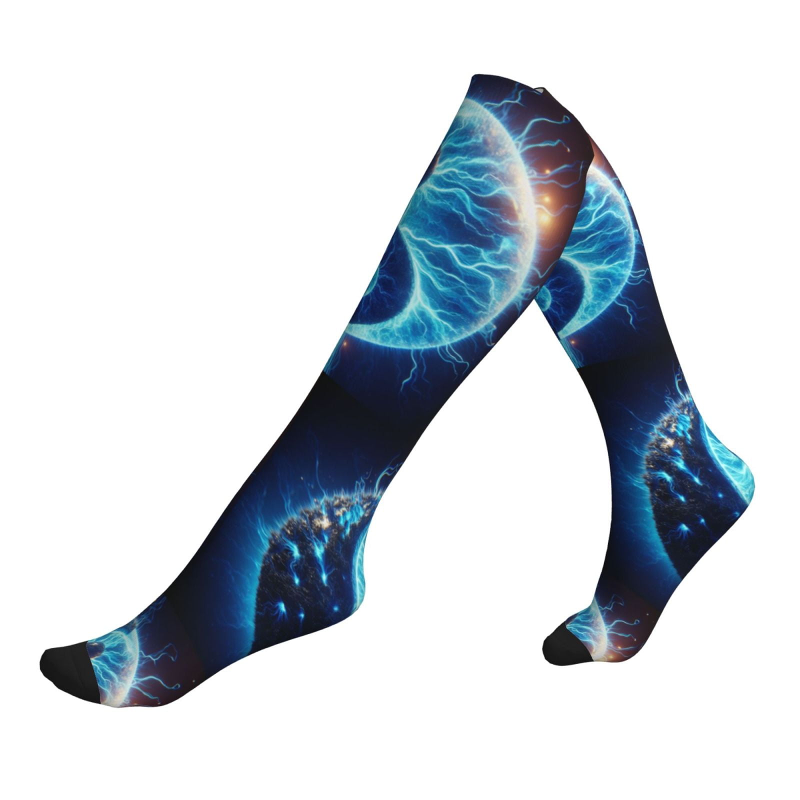 Compression Socks for Women and Men - Blue Yin And Yang Compression ...