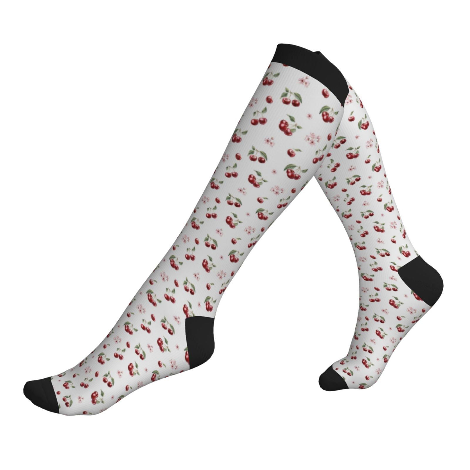Compression Socks for Women and Men - Cherry Berries Compression Socks ...