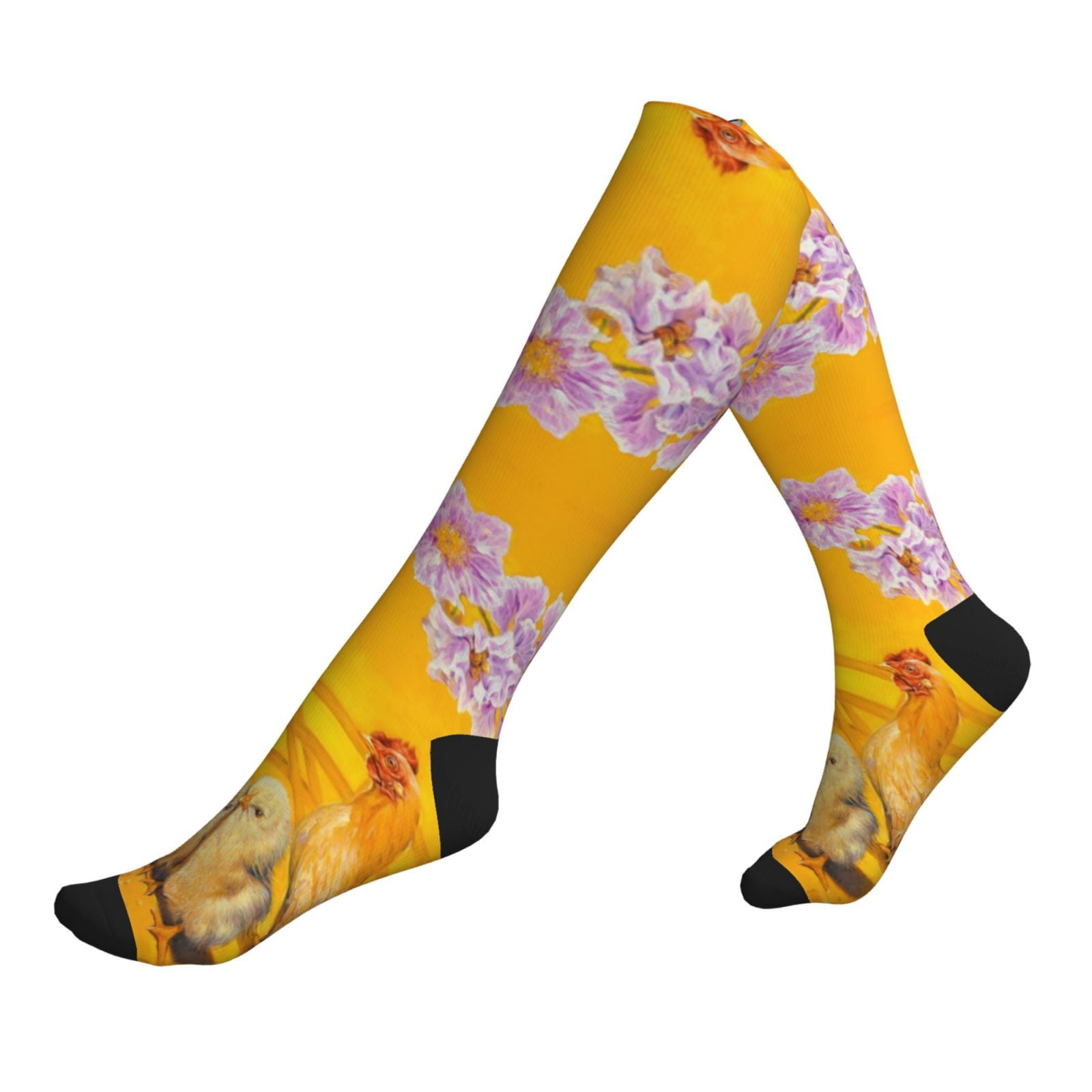 Compression Socks for Women and Men Chicken Family Rooster Hen Chicks ...
