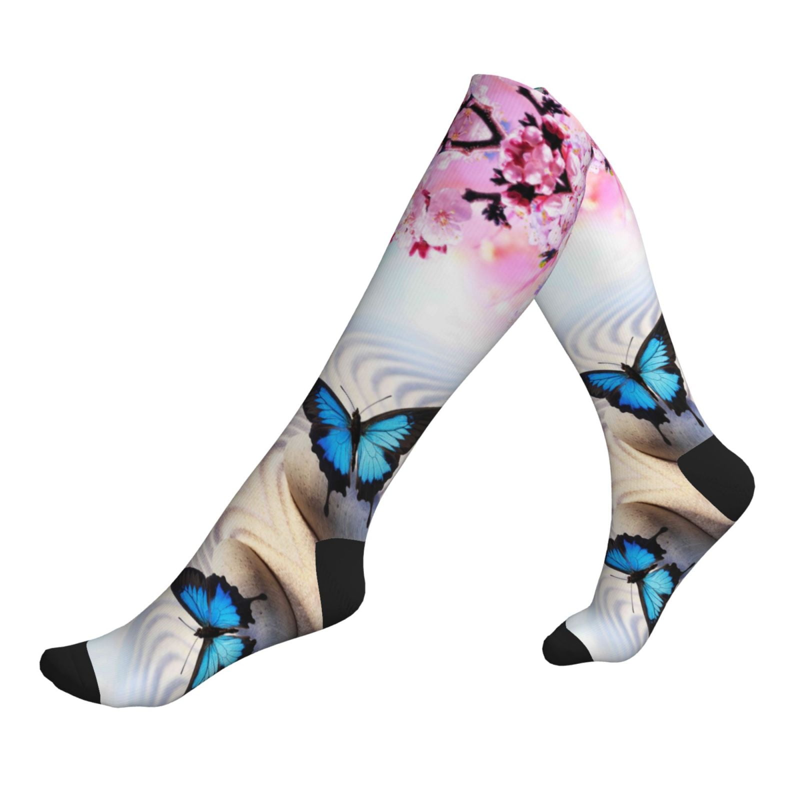 Compression Socks for Women and Men Circulation - Butterfly In Blossoms ...