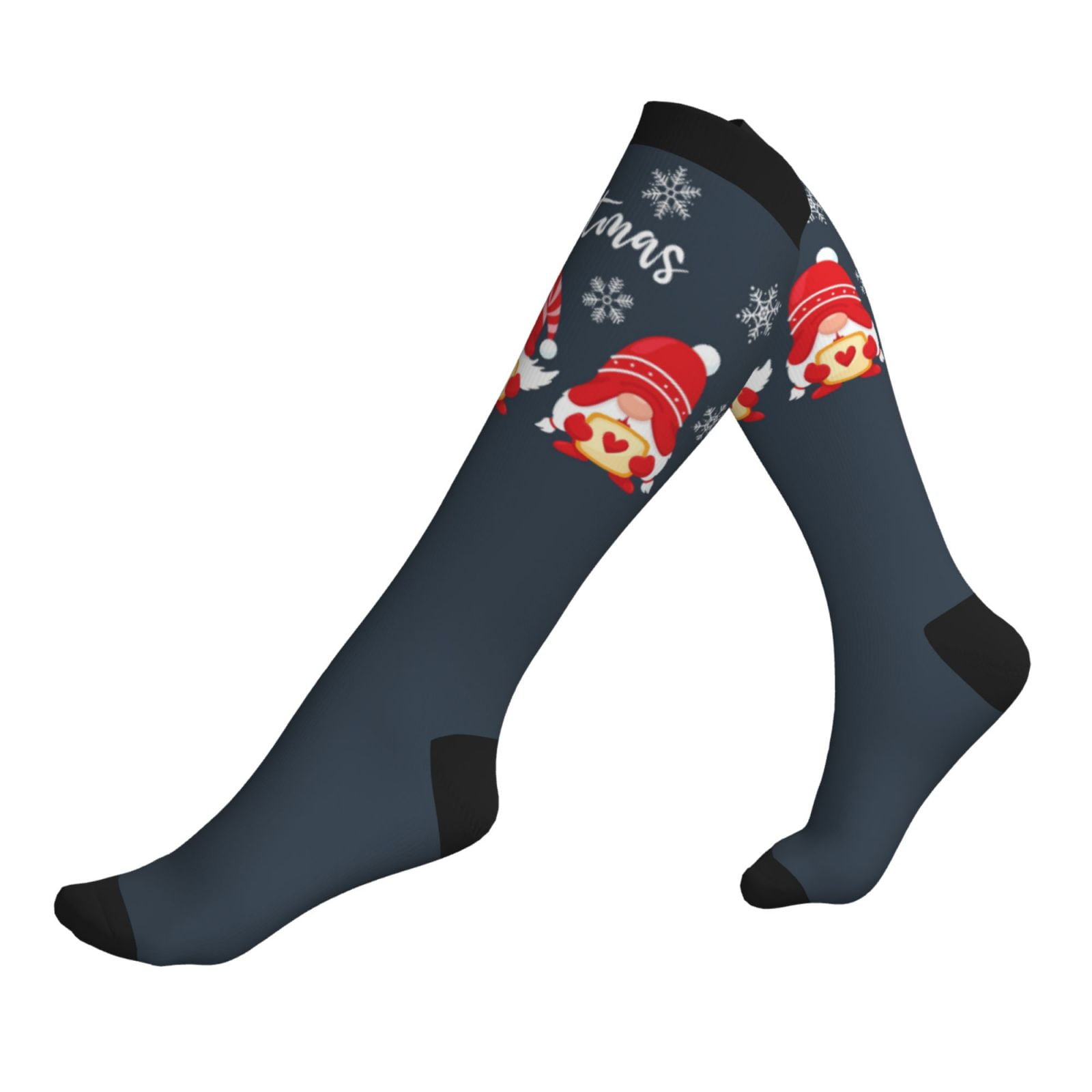 Compression Socks for Women and Men Circulation - Cute Christmas Gnomes ...