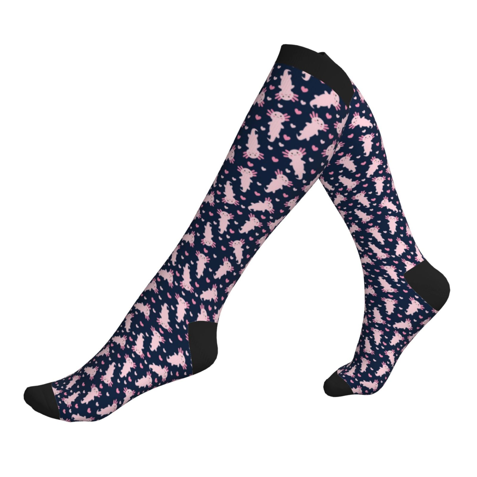 Compression Socks for Women and Men Circulation - Cute cartoon pink ...